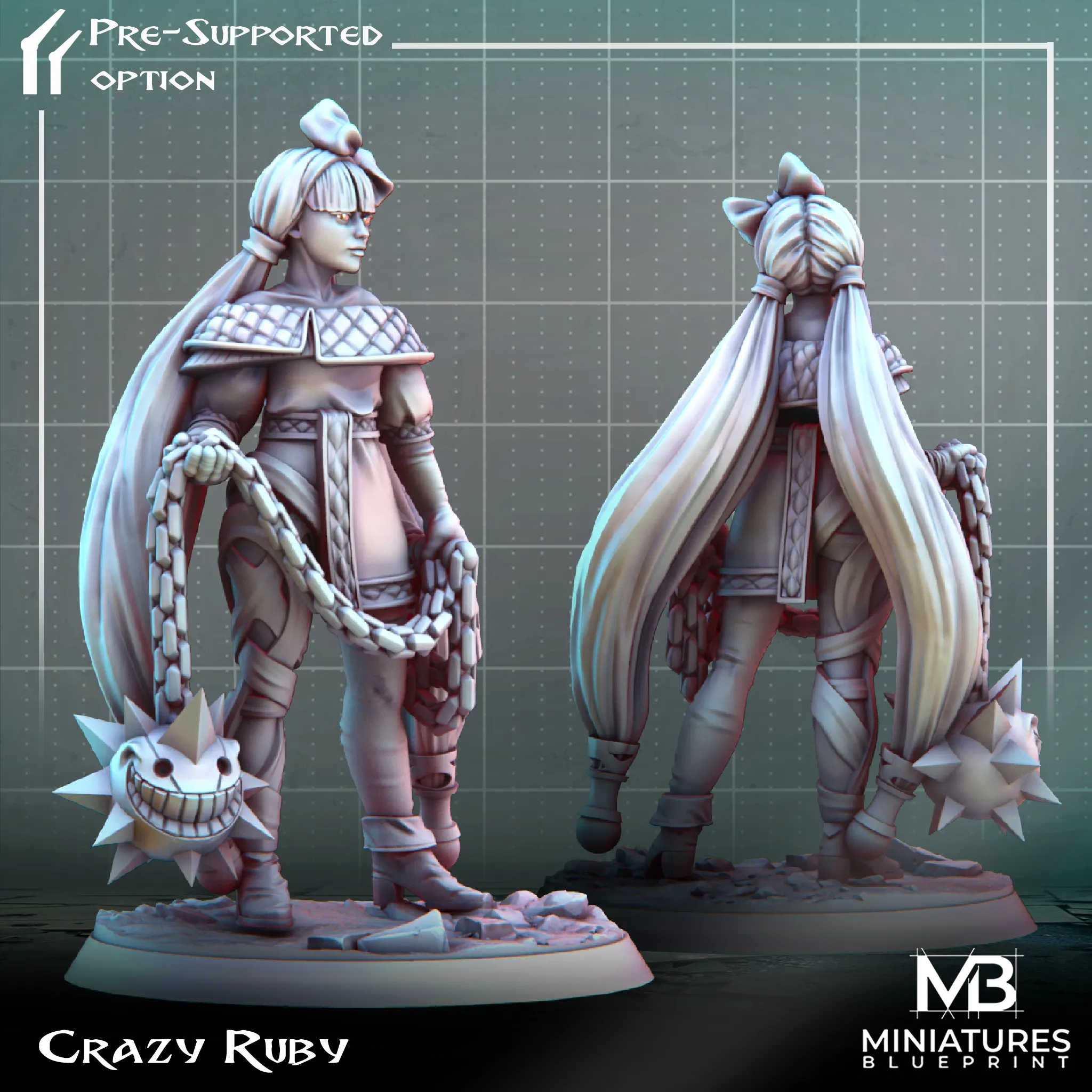 Characters & Creatures STL Download - Crazy Ruby - Unlikely Allianceby ...