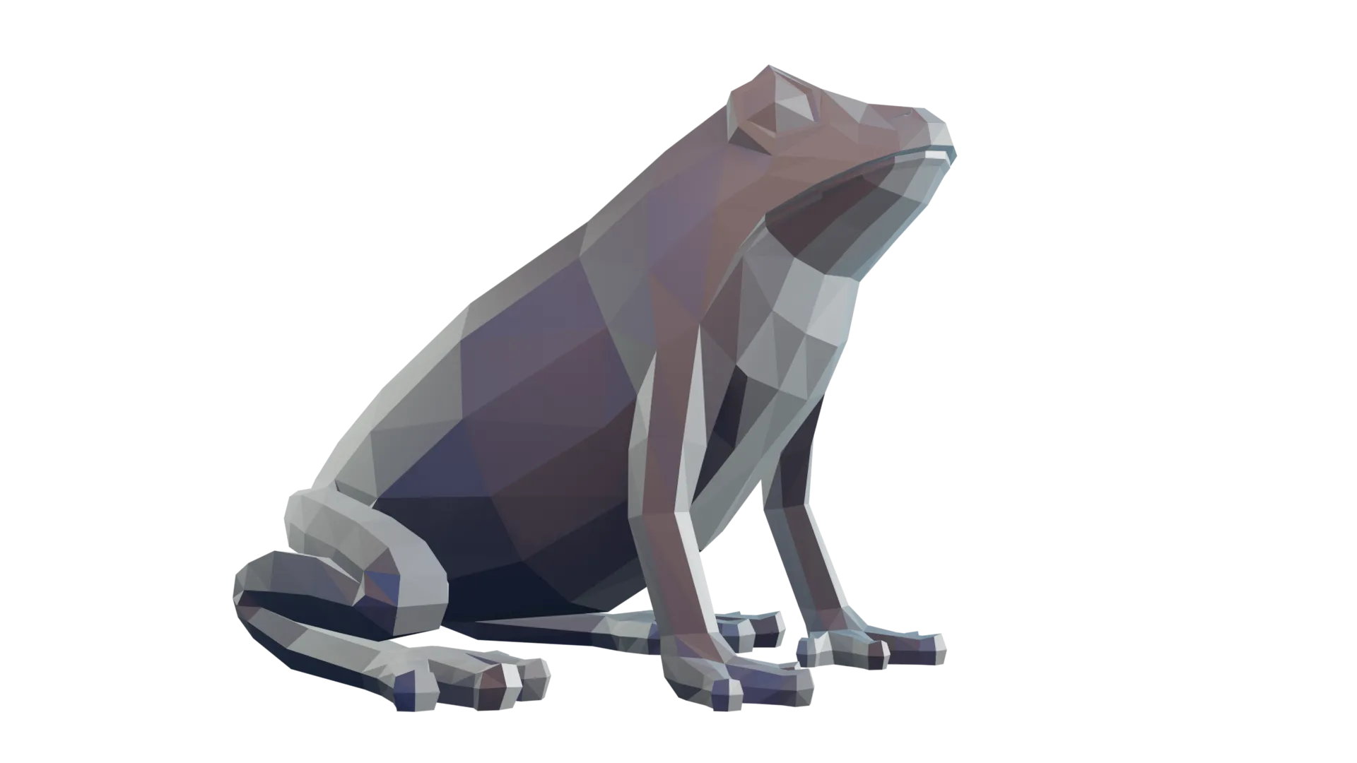 Characters & Creatures STL Download - Low Poly Frogby RyKa 3D