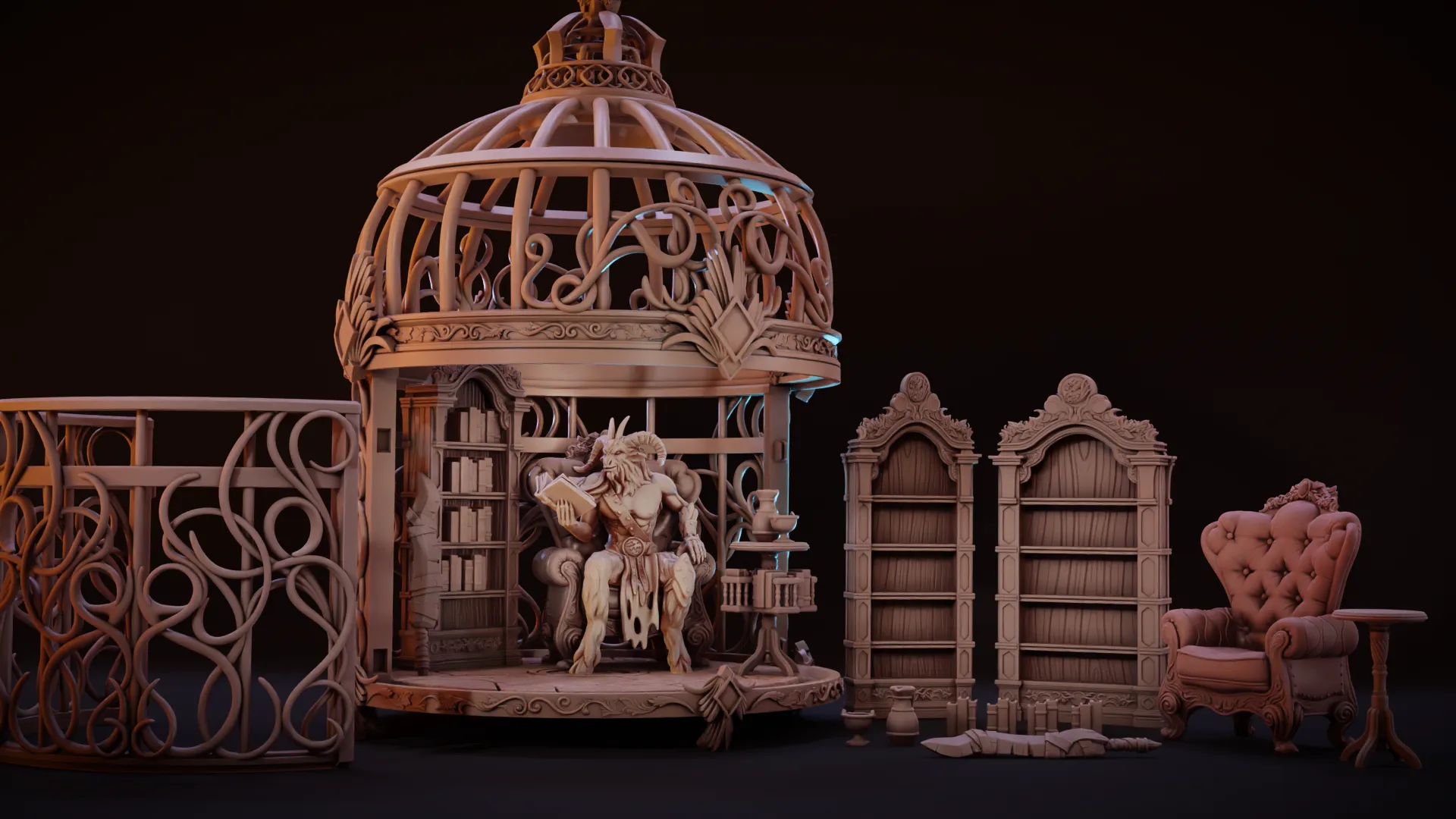 Other STL Download - Pet Demon In Gilded Cage | RPG Monster ...