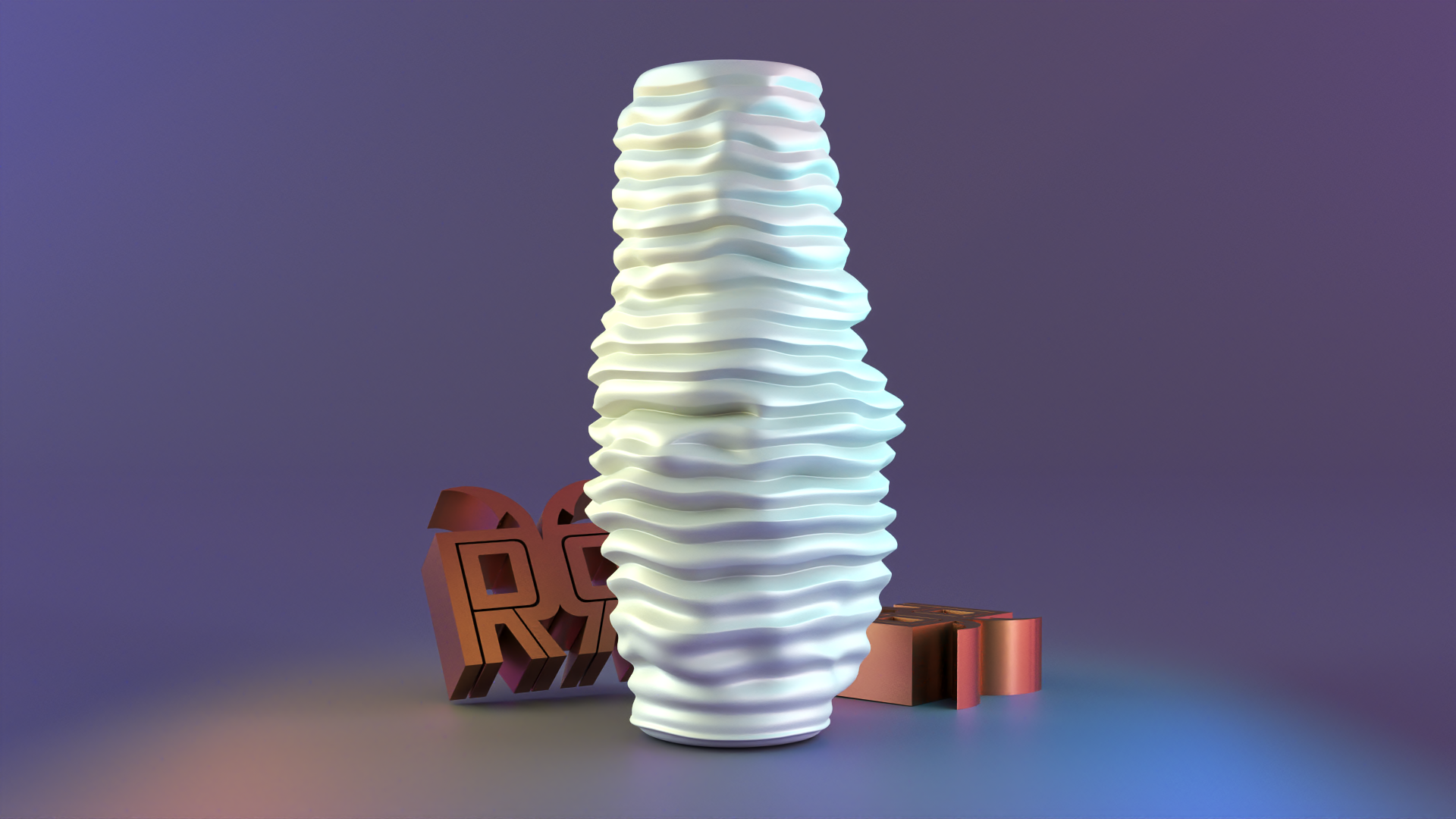 Deformed fabric parametric vase | 3D模型下载 | 创想云