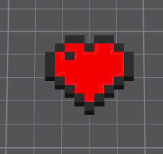 3D Printer Files | 3MF File | Minecraft heart | Creality Cloud