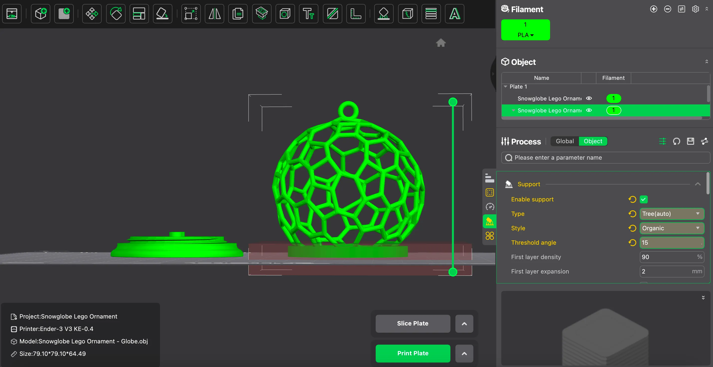 3D Printer Files | 3MF File | LEGO Minifigure Voronoi Snowglobe ...