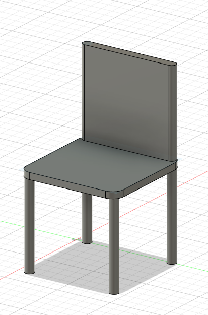Basic Miniature Chair | 3D模型下载 | 创想云