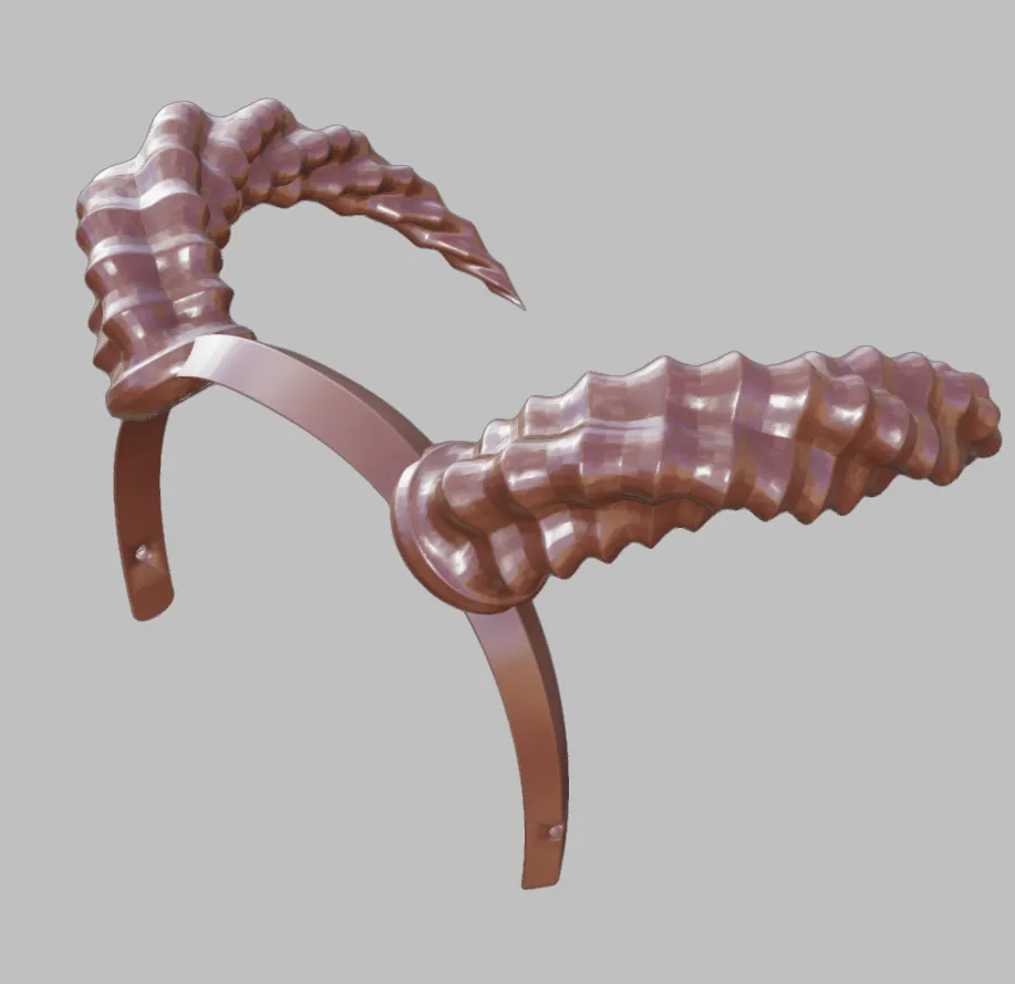 3D Printer Files | 3MF File | Wearable Diablo Horns | Creality Cloud