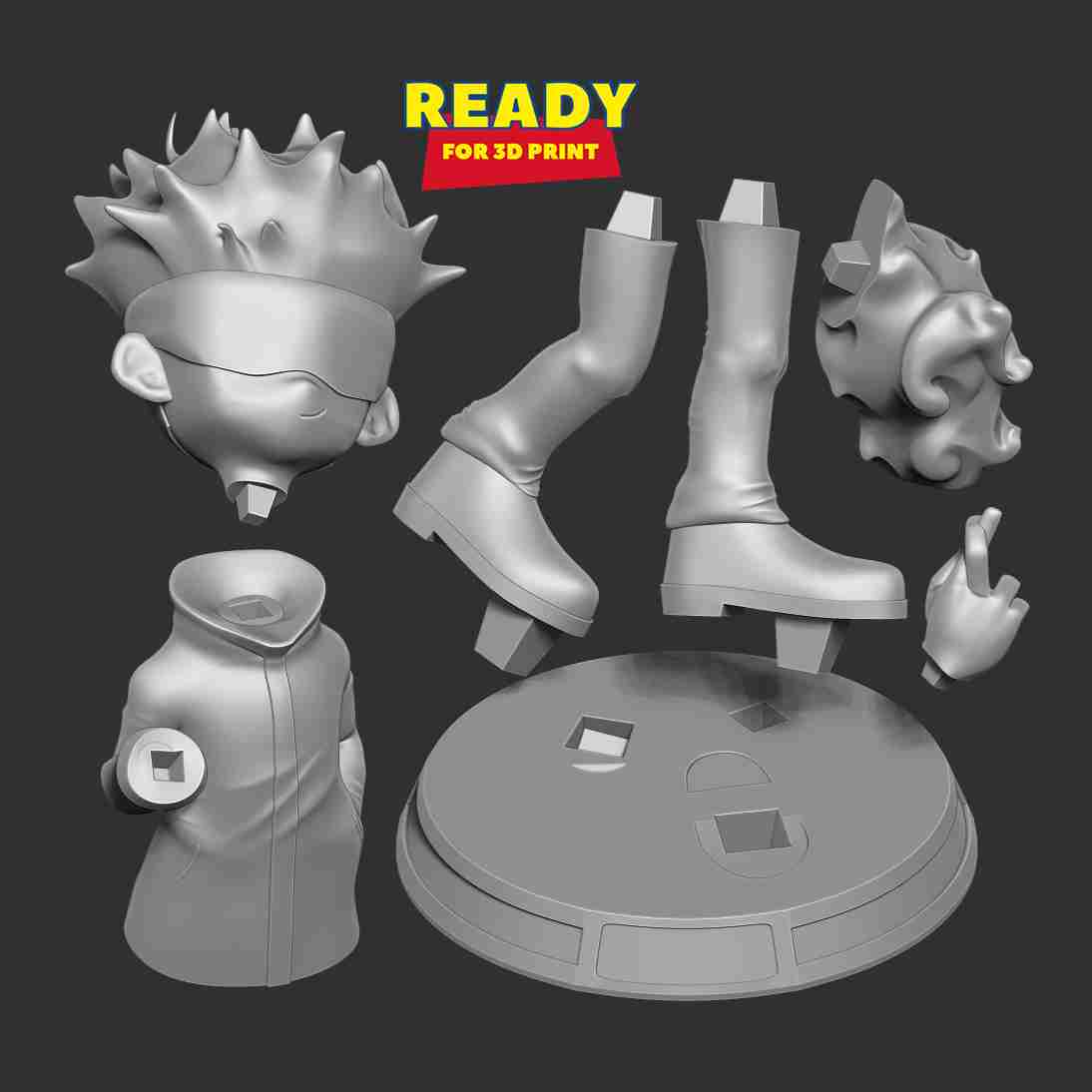 Satoru Gojo chibi | 3D models download | Creality Cloud