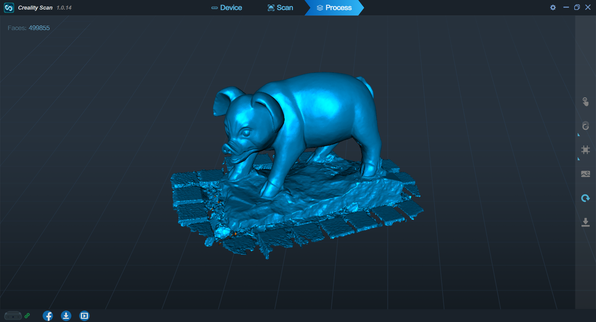 pig(Scanned by CR-Scan Ferret) | 3D models download | Creality Cloud