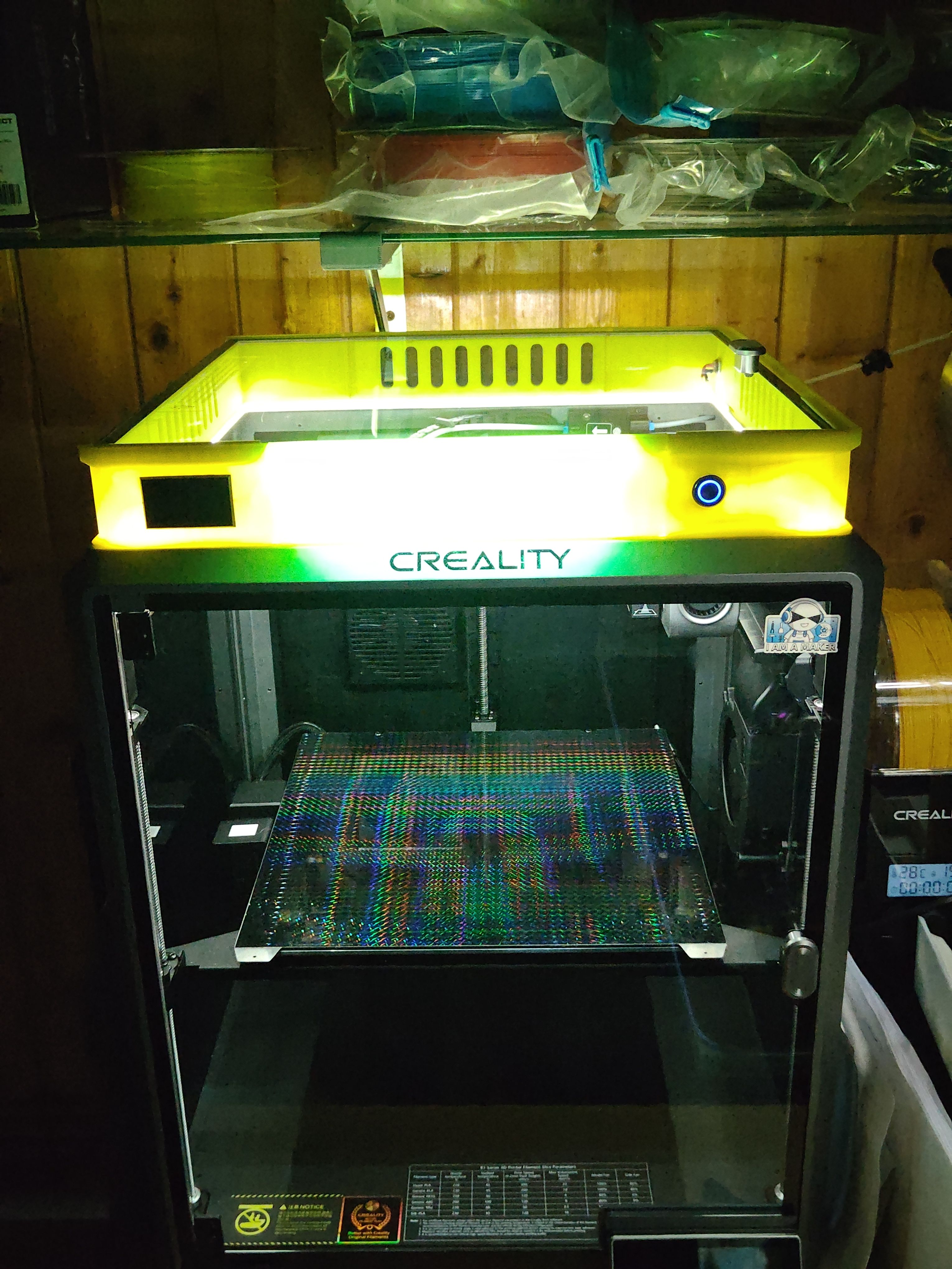 Creality K1Max riser 50 mm. with led and sliding lid | 3D models ...