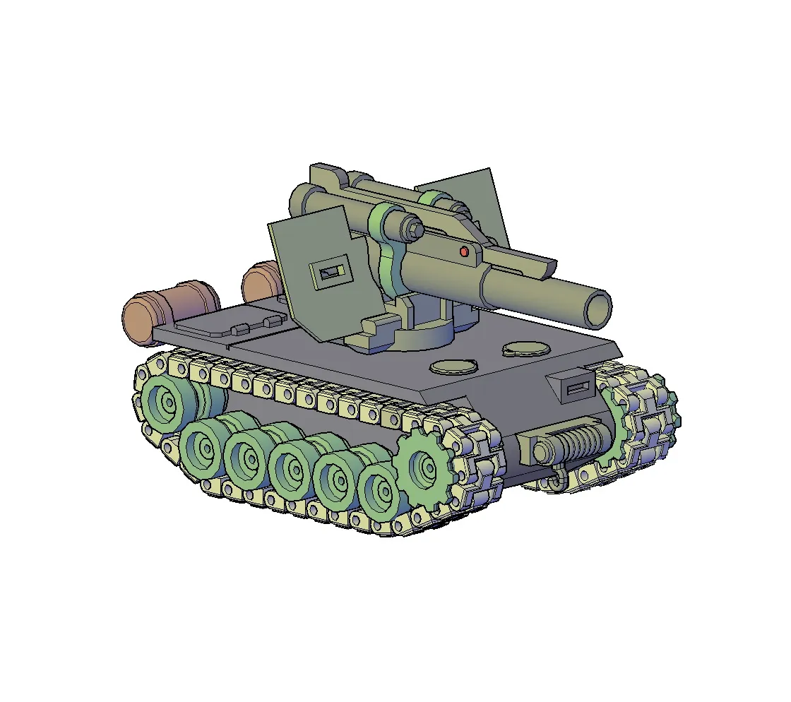 MOBILE CANNON - TANK | 3D models download | Creality Cloud