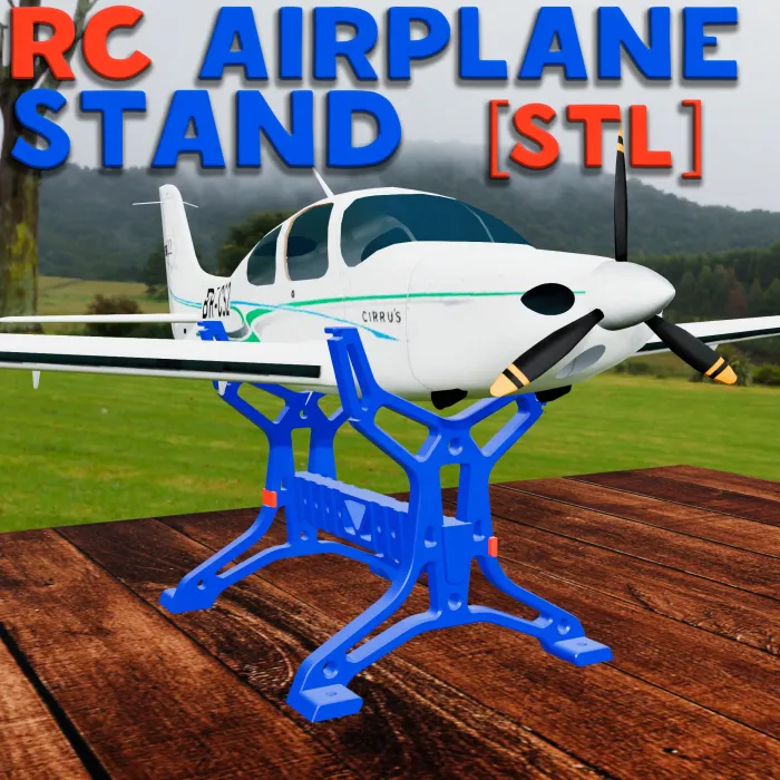 RC STAND FOR RC PLANE, BOAT, AIRPLANE | RC MODEL STAND V.2 - | 3D ...