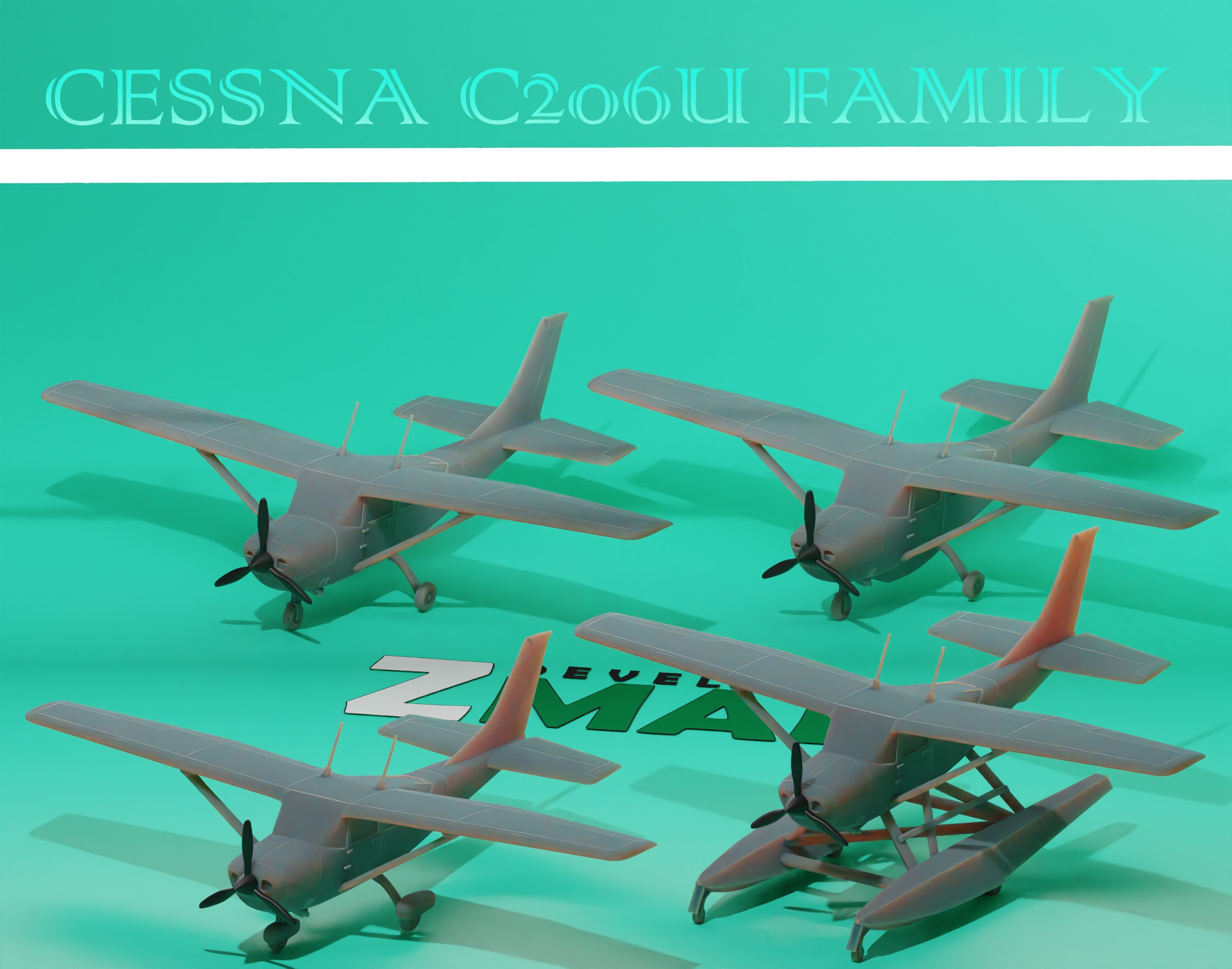 CESSNA C206U SERIES 4 STYLES: 1. https://www.crealitycloud.com/model ...
