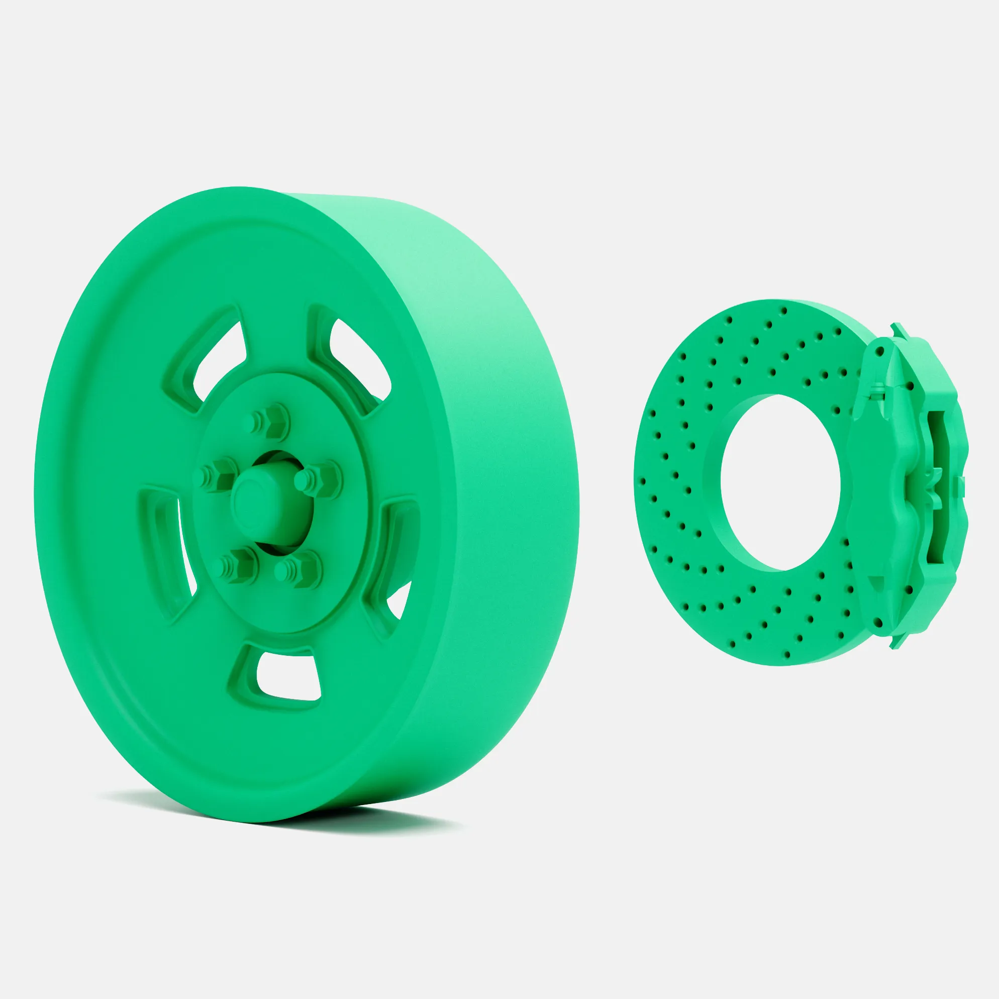 Vehicles & Machinery STL Download - 1/24 Scale, 15x4.5 Halibrand Sprint ...