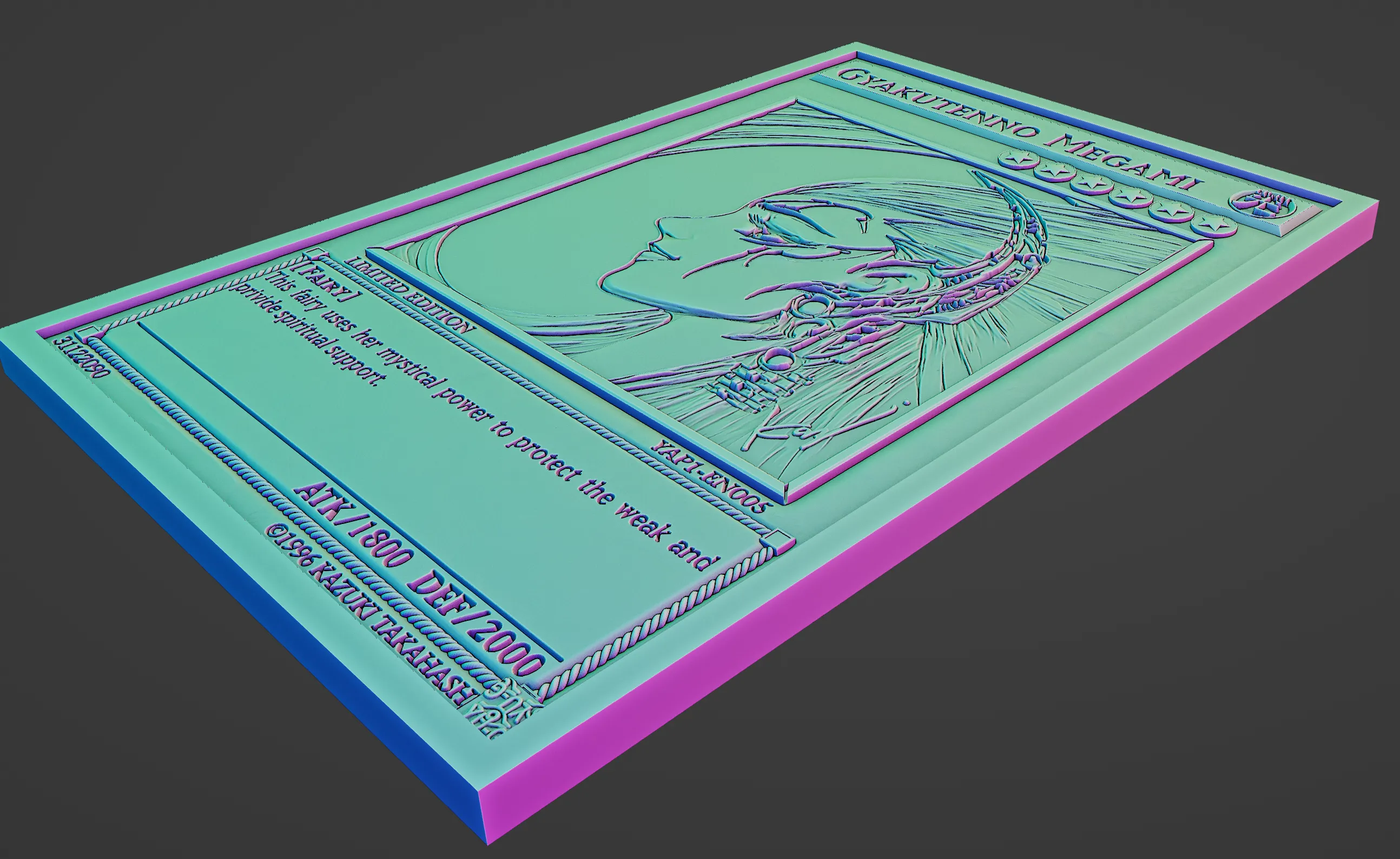 Other STL Download - Gyakutenno Megami - yu-gi-oh!by Wsonuchiha3D