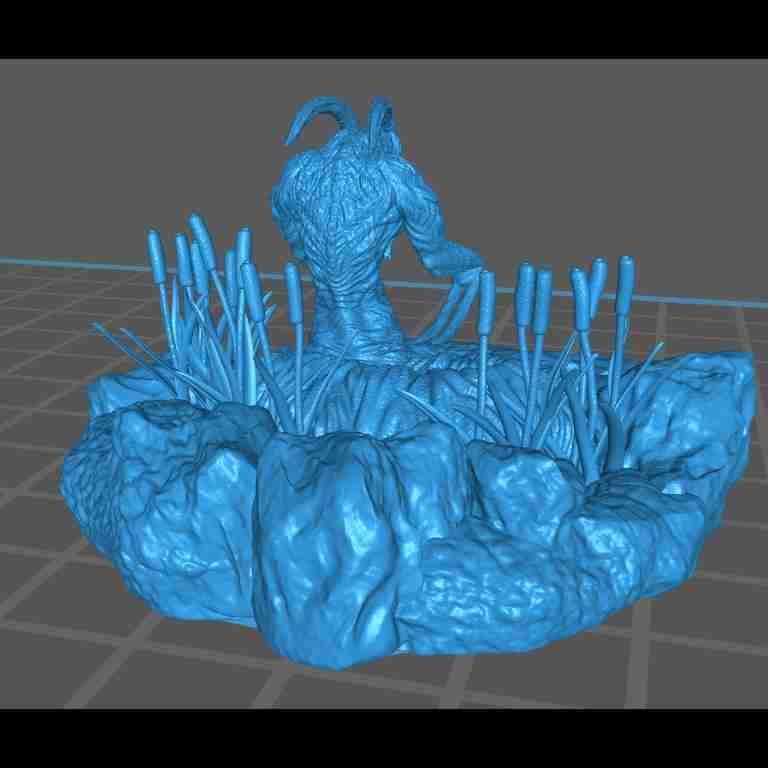 Demonic swamp monster - figure dark miniatures warhammer | 3D models ...