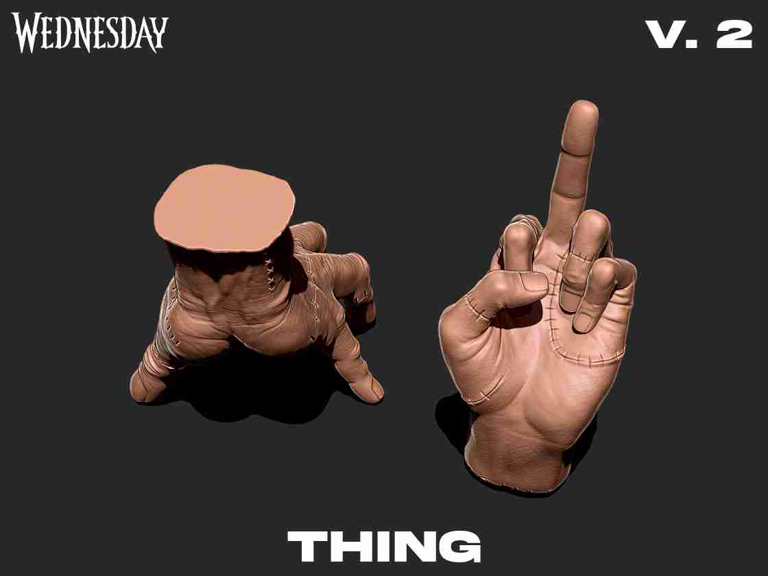 Thing V-2 Wednesday series 3D Print model | 3D models download ...