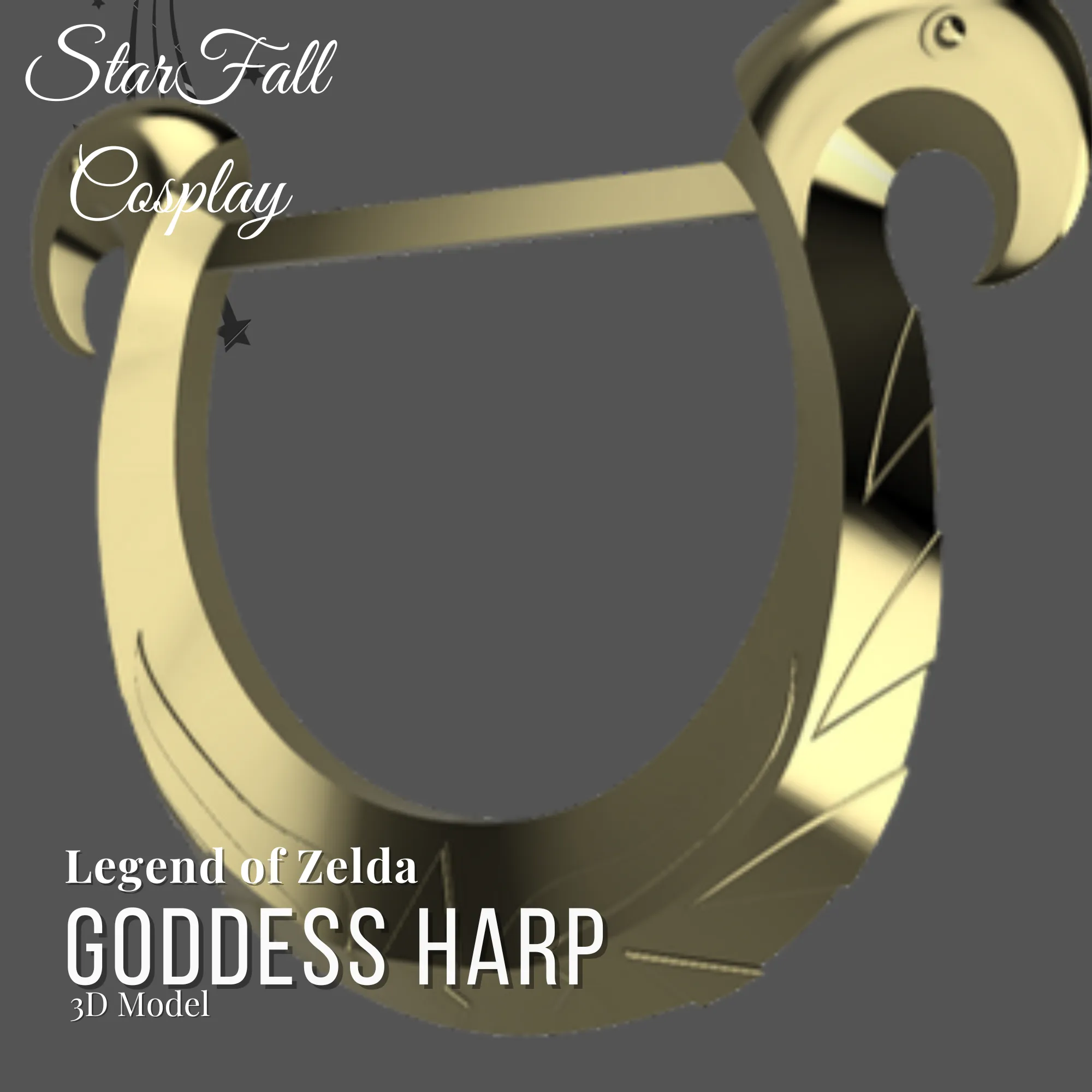 Cosplay STL Download - Goddess Harp Skyward Sword Legend of Zeldaby ...