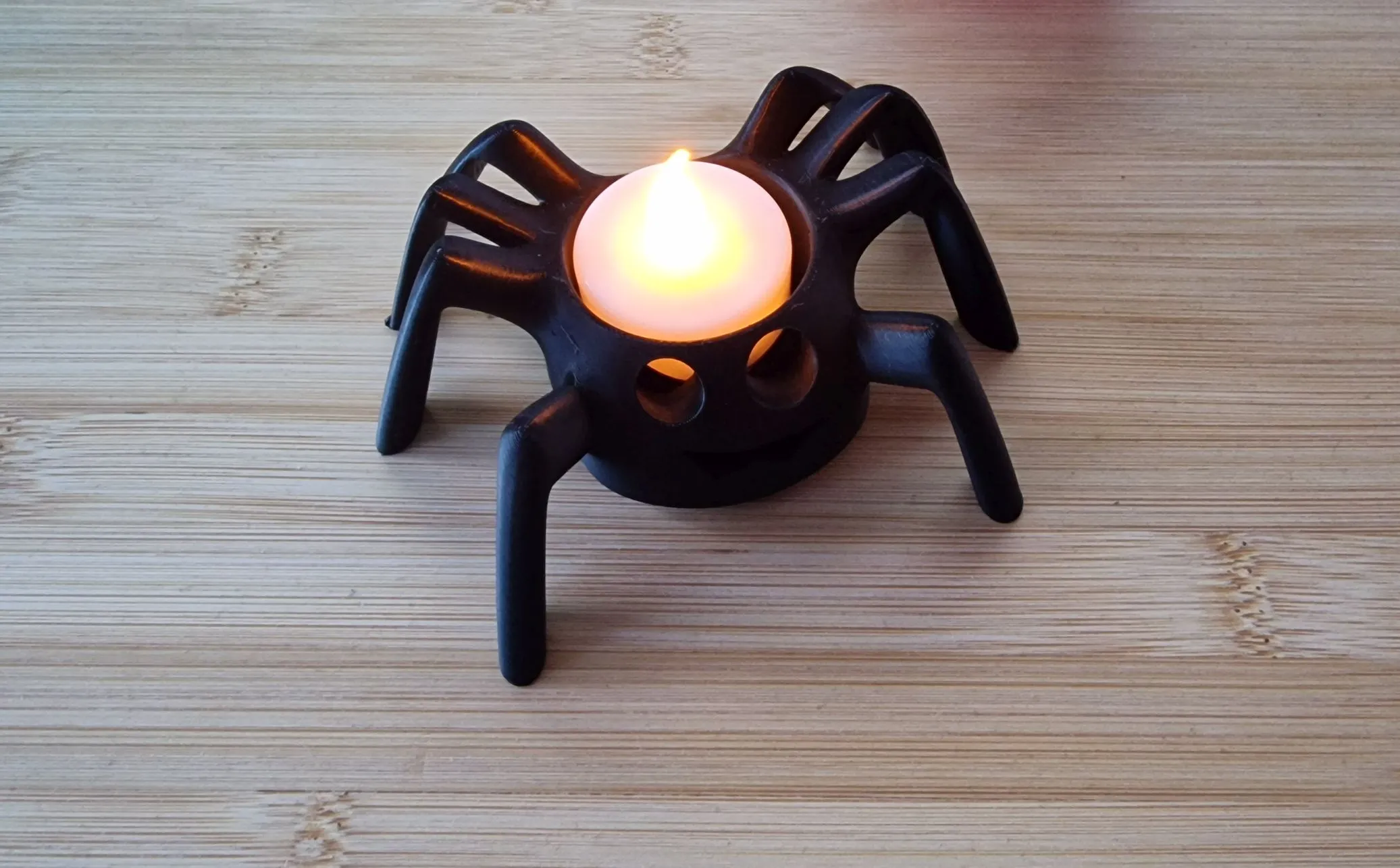 3D Printer Files | 3MF File | Halloween Spider tea light holder ...
