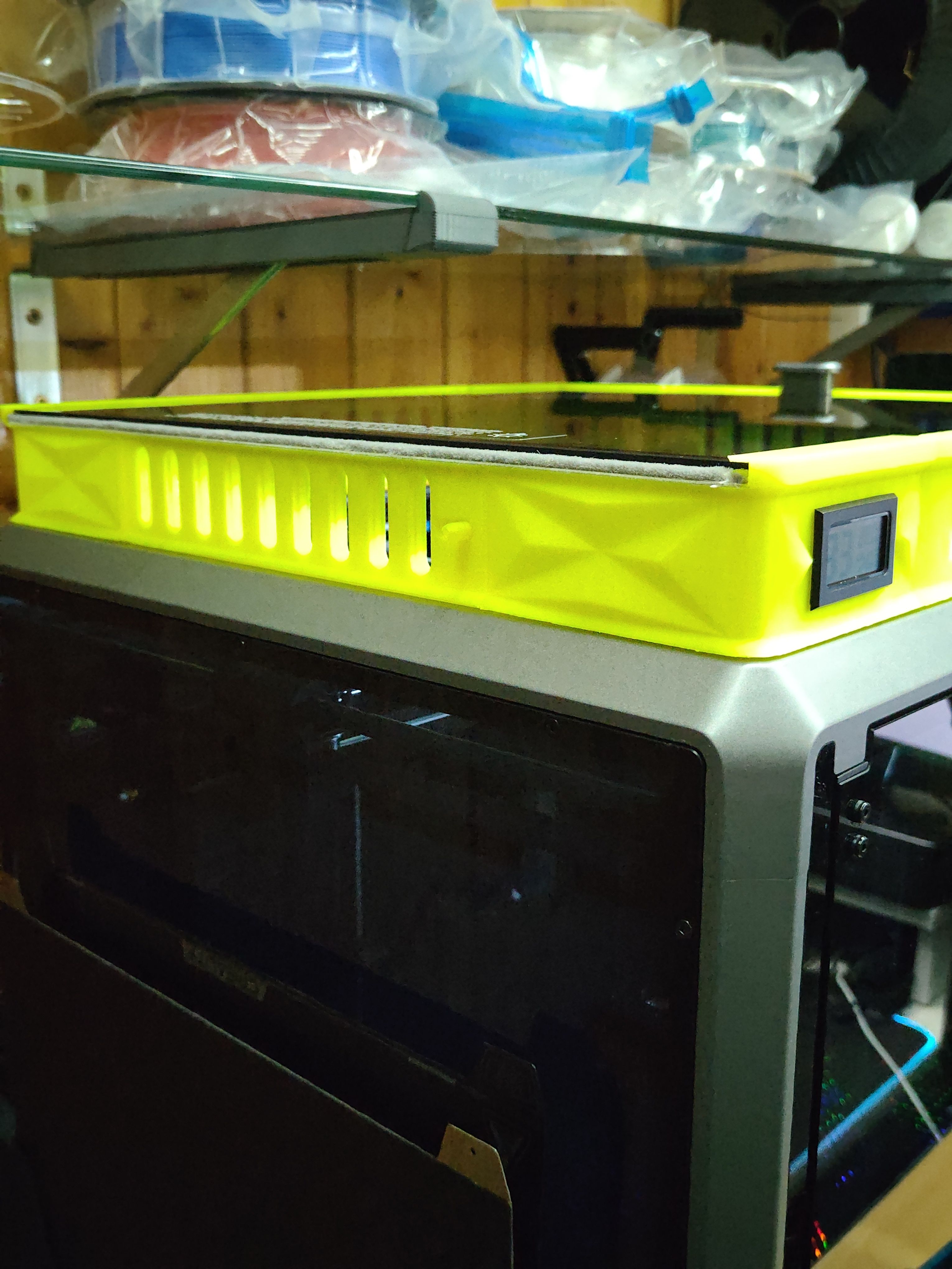 Creality K1Max riser 50 mm. with led and sliding lid | 3D models ...