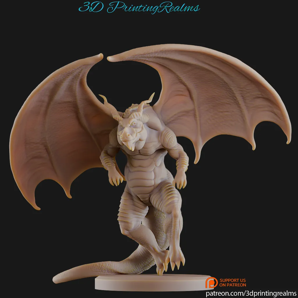 Characters & Creatures STL Download - Swamp Dragonby 3DprintingRealms