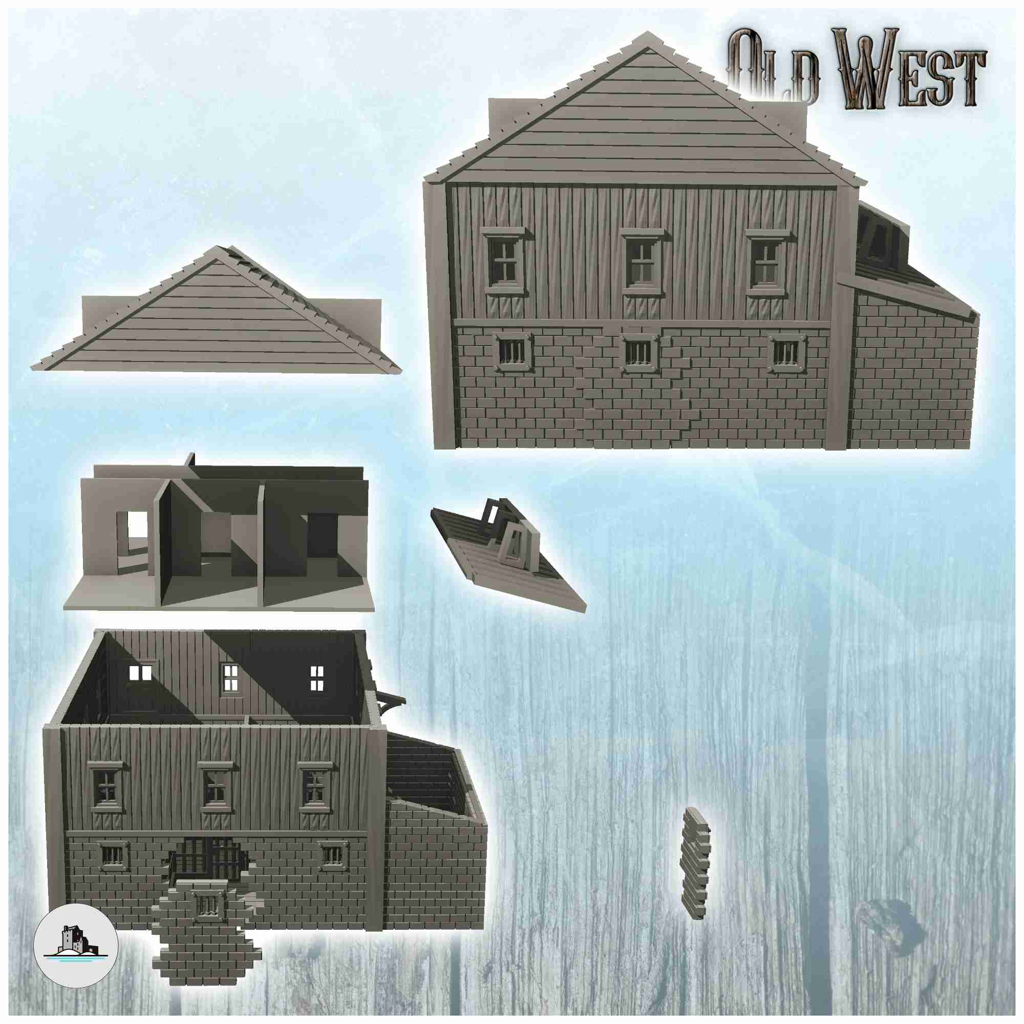 Sheriff's office with removable interior and walls (19) - mi | 3D ...