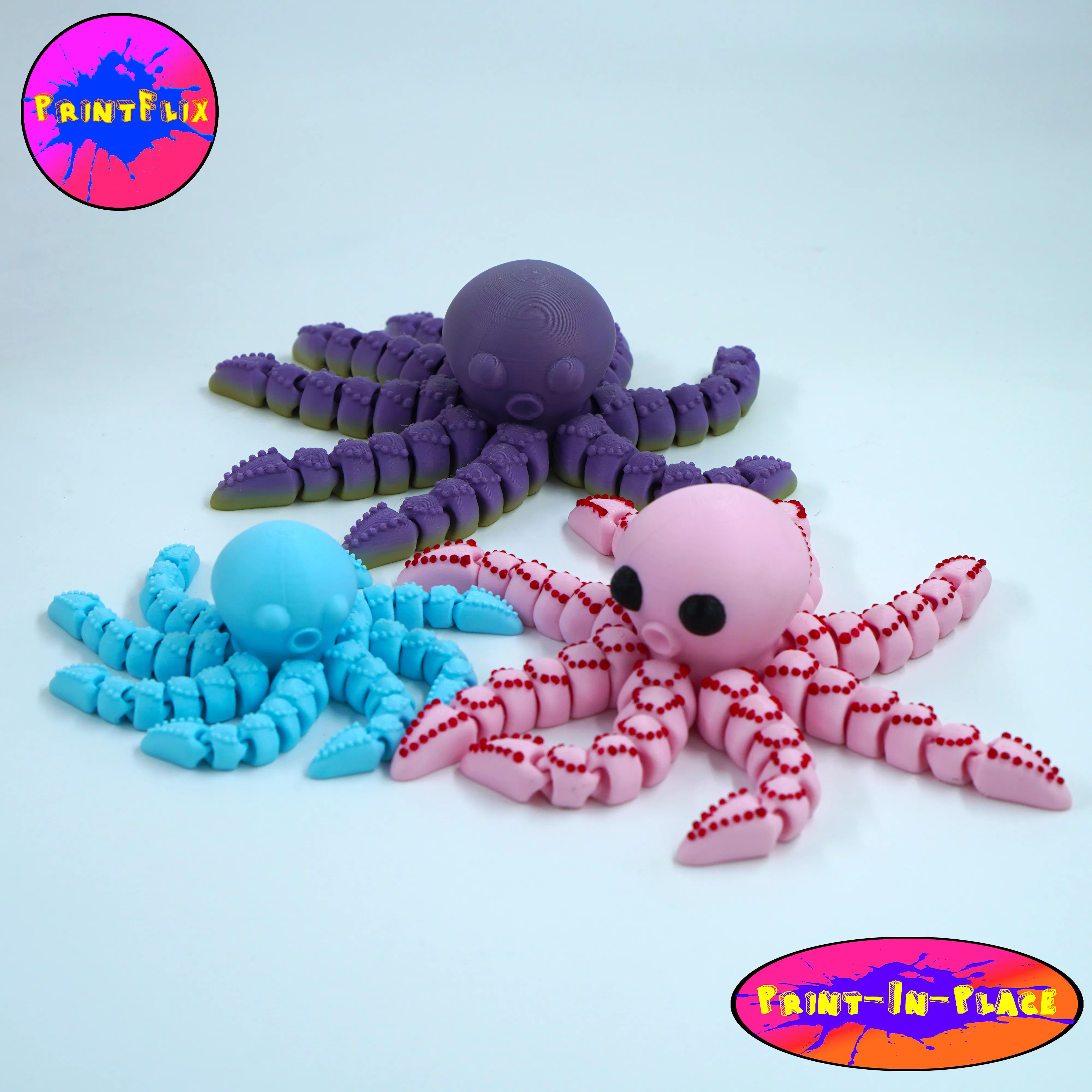 Other STL Download - Cute Flexi Octopusby PRINTFLIX