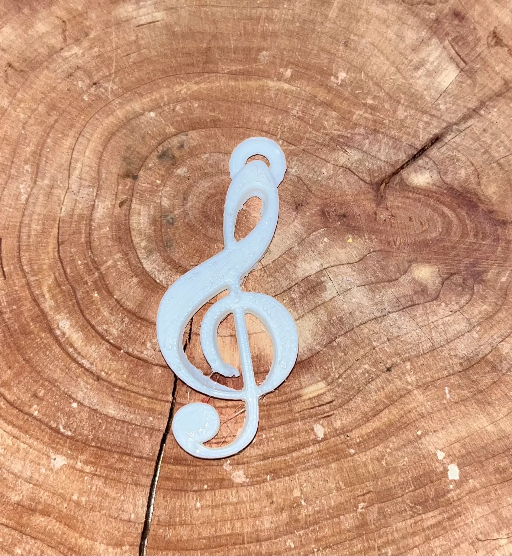 3D Printer Files | 3MF File | Treble Clef Musical Keyring | Creality Cloud