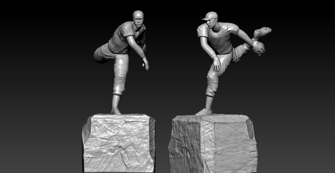 MLB - BASEBALL PLAYER STATUE DESTOP - TROPHY CUP - 3D PRINT | 3D models ...