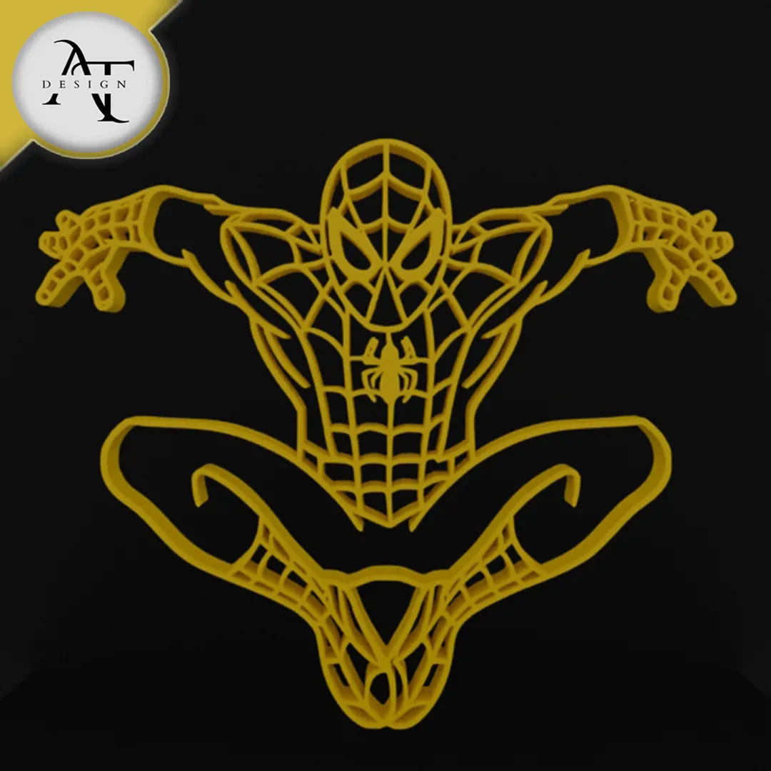Digital Art STL Download - Spiderman - Marvel - 2D Wall Art Decorby AT ...