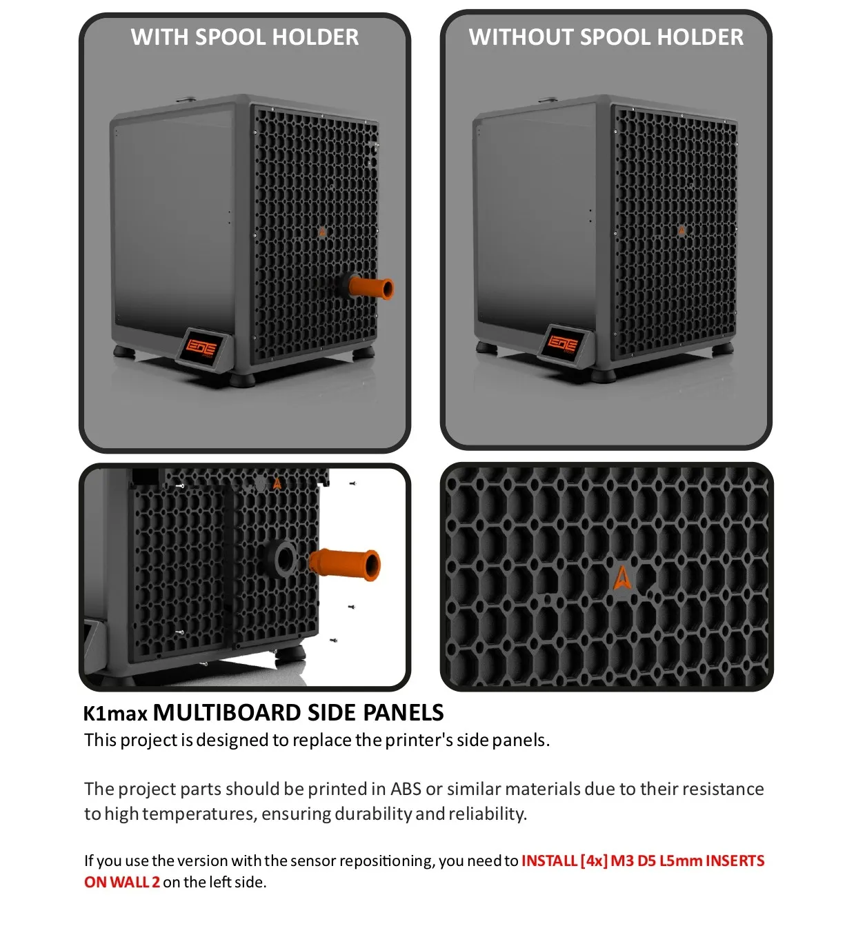 3D Printer Files | 3MF File | CREALITY K1max - MULTIBOARD PANELS ...