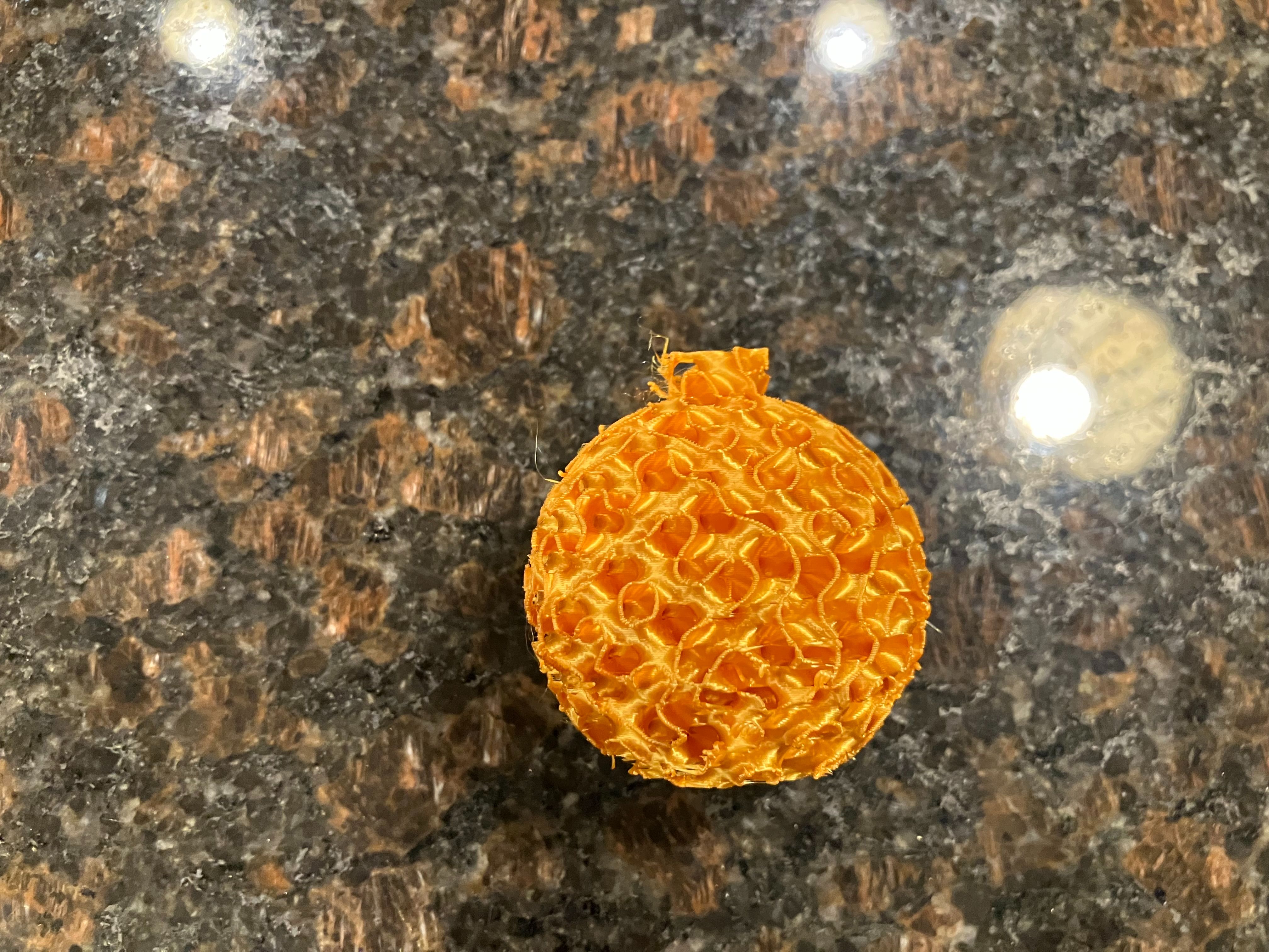 sphere Christmas tree ordainment with exposed infill | 3D models ...