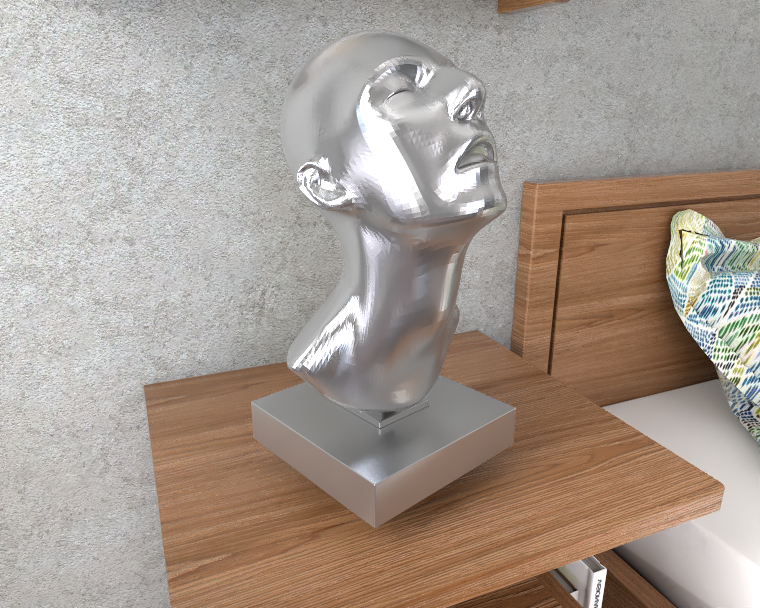 Man Head Decorative Sculpture | 3D models download | Creality Cloud