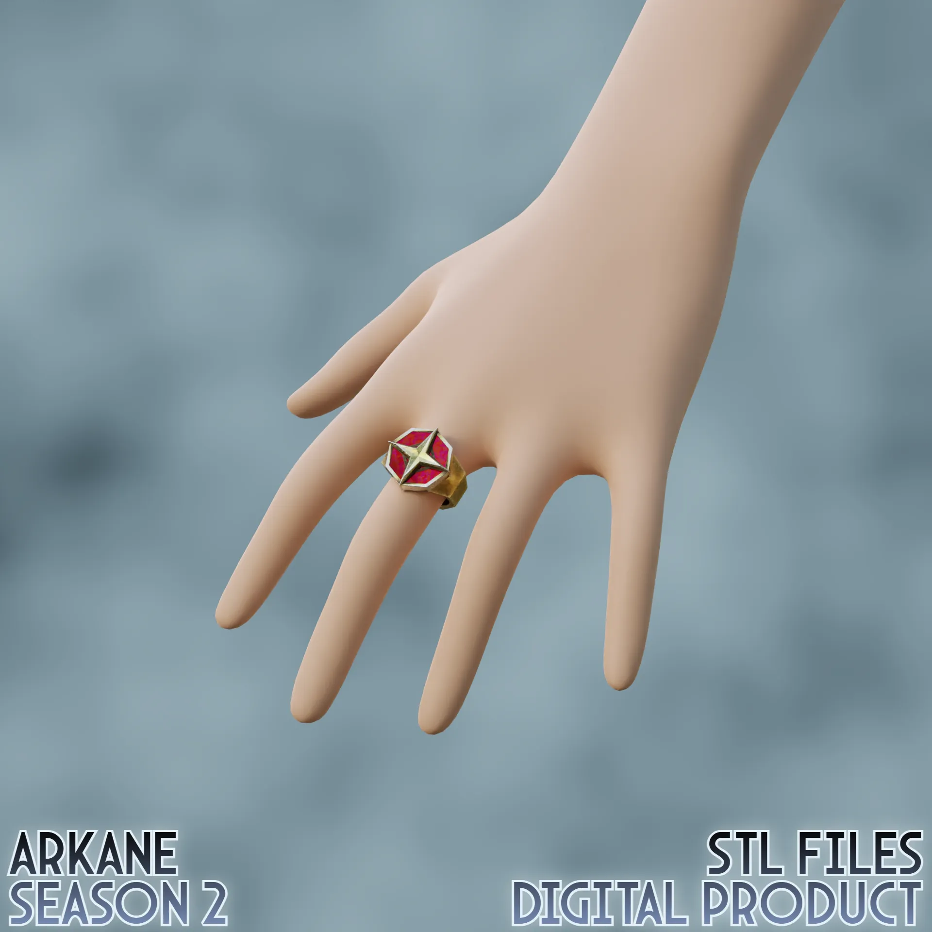 Cosplay STL Download - Ambessa Medarda Noxus Cosplay Ring Arcaneby ...