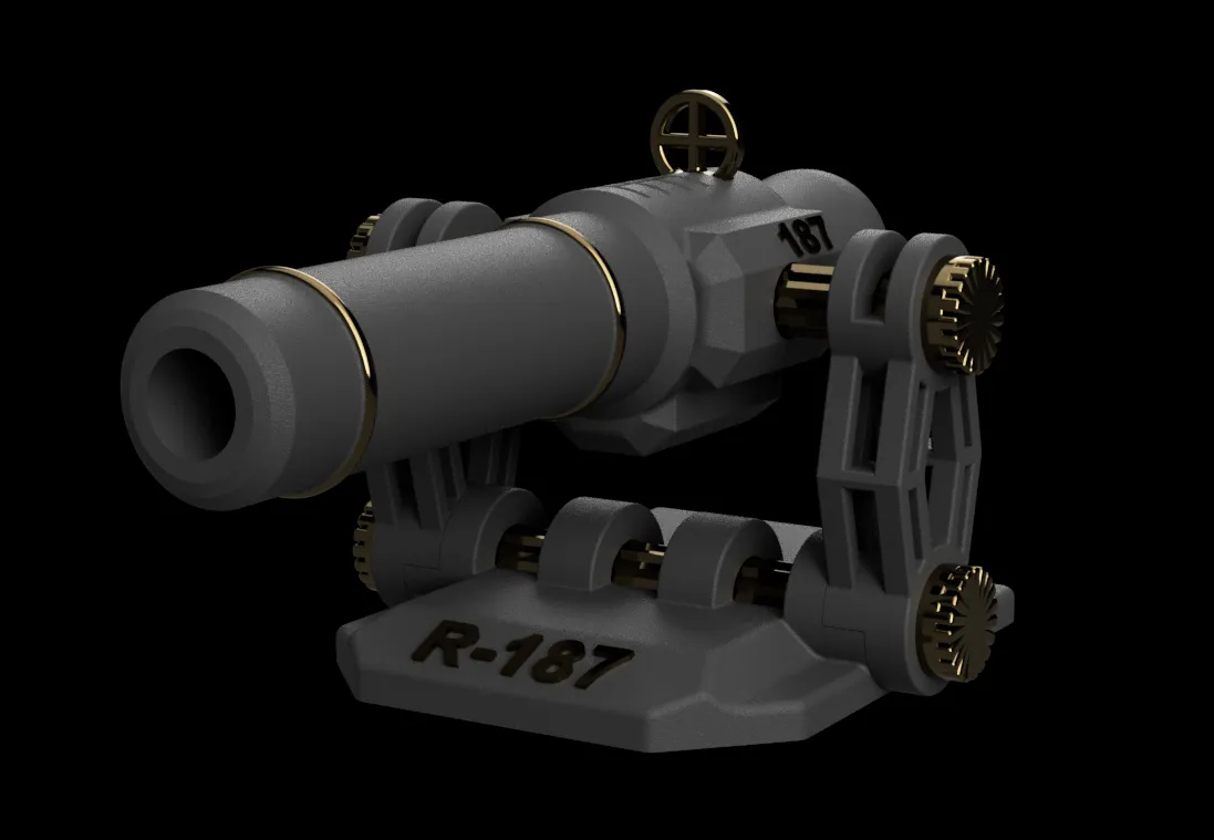 Home Decor STL Descarga - Functional Mini Cannon - Rotten-by-Design