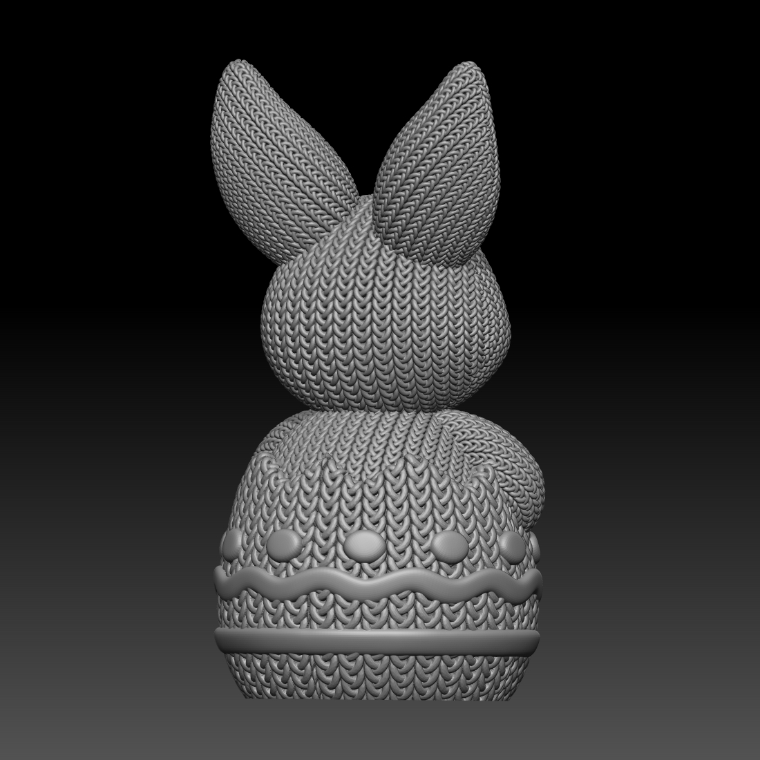 Knitted Easter Bunny | 3D models download | Creality Cloud
