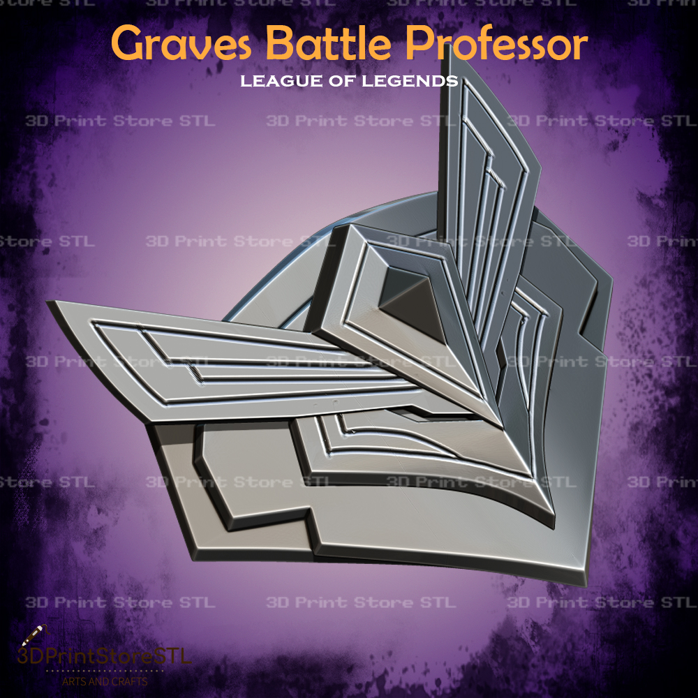 Graves Battle Professor Cosplay League of Legends - STL File | 3D ...