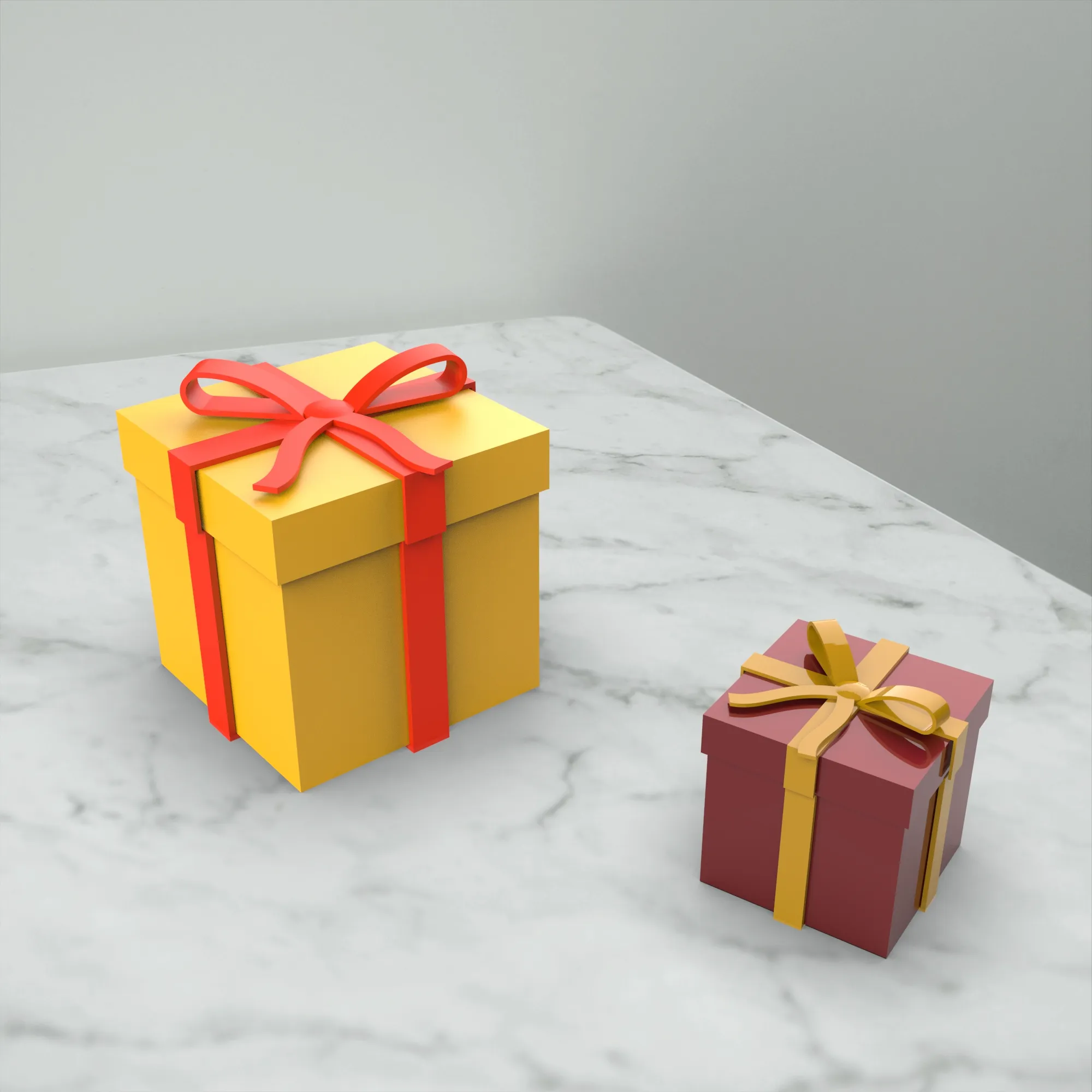 Other STL Descarga - Gift Box Model, Gift Box 3D, Cute Surprise Box ...