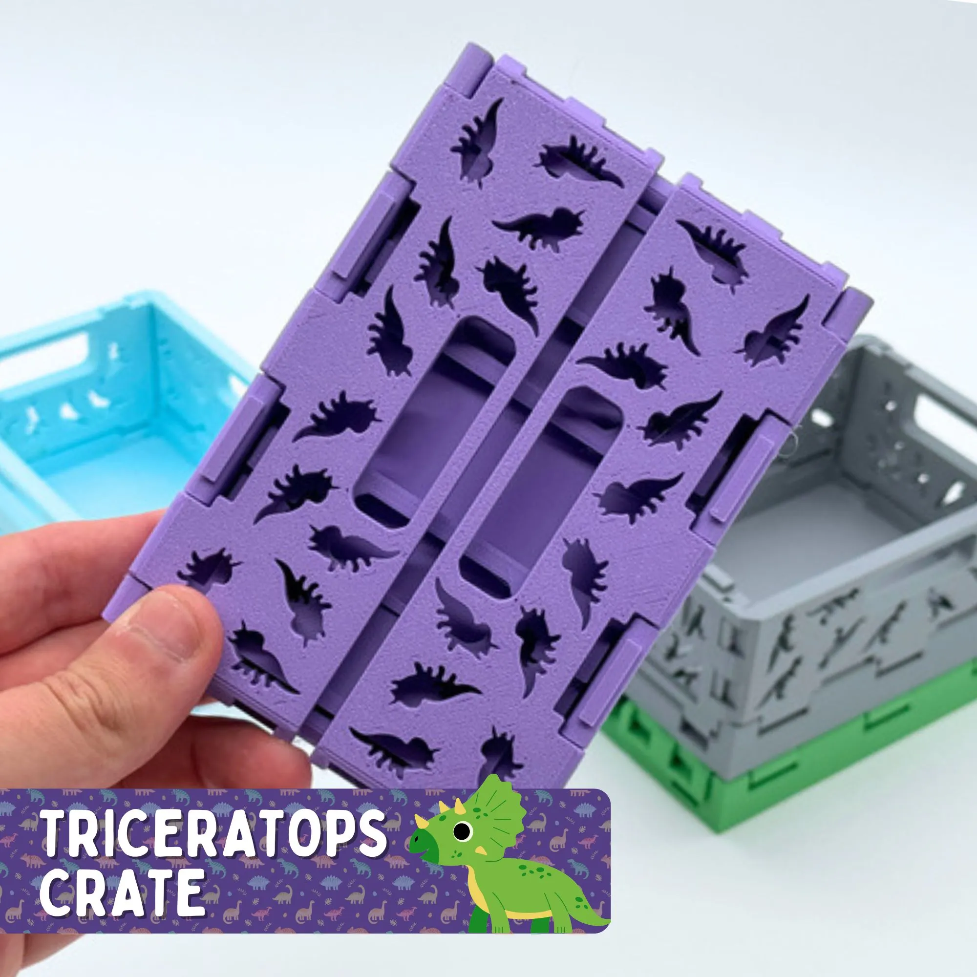 3D Printable Dino Crates (4 Different Variations) | 3D models download ...