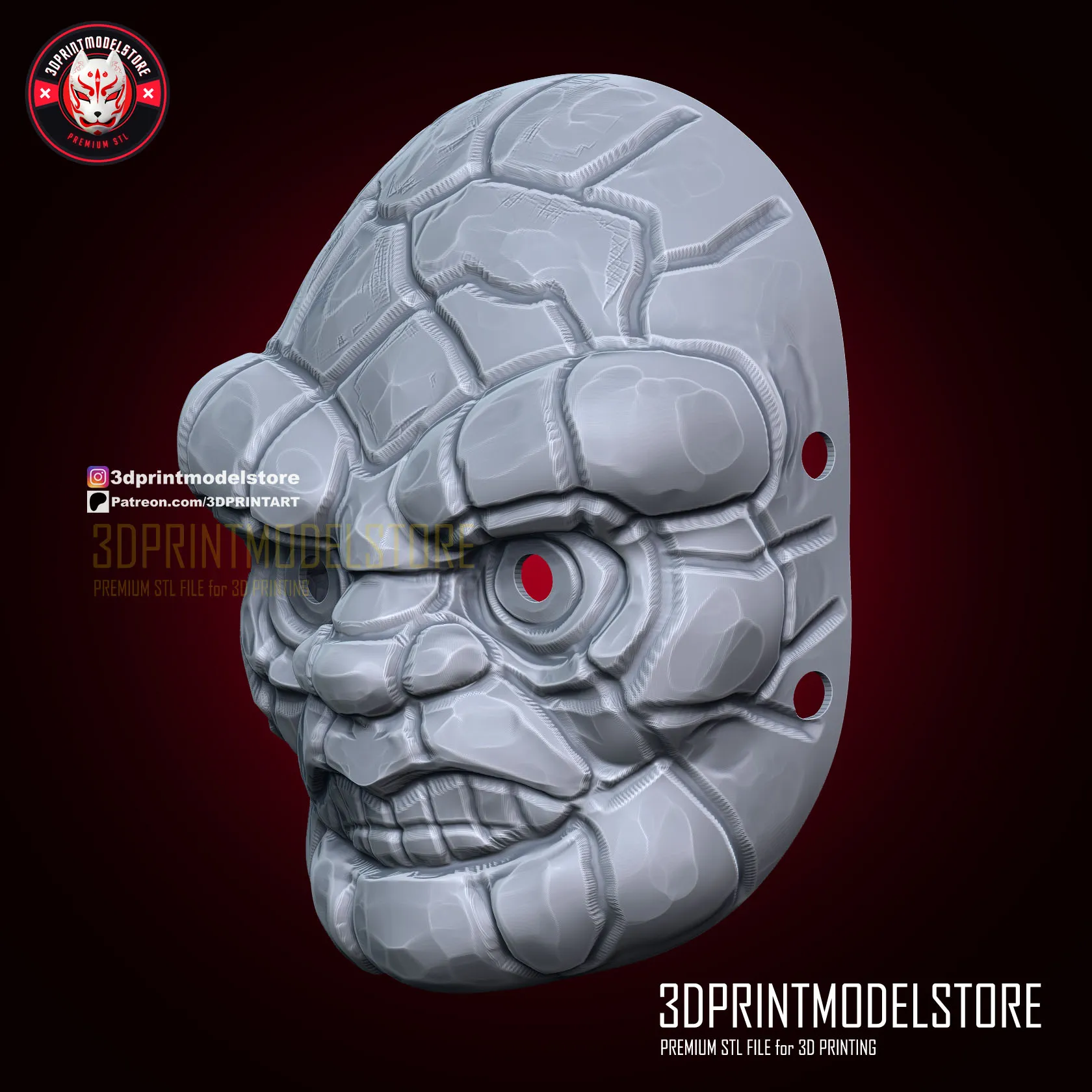 Cosplay STL Download - Thing Mask - Fantastic Four First Steps - Thing ...