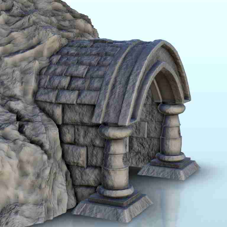 Mine with entrance 11 - miniatures warhammer terrain scenery | 3D ...