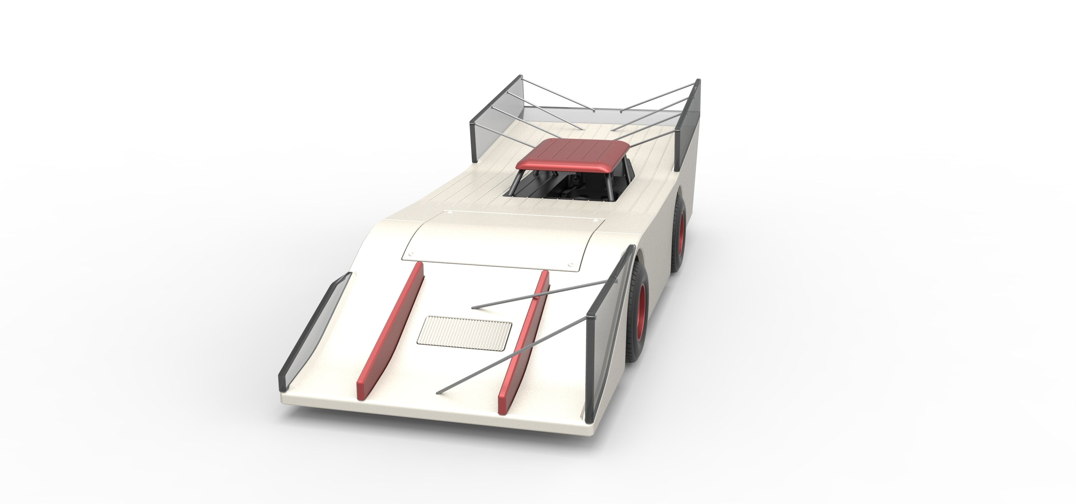 Vintage Outlaw dirt late model race car Scale 1:25 | 3D models download ...