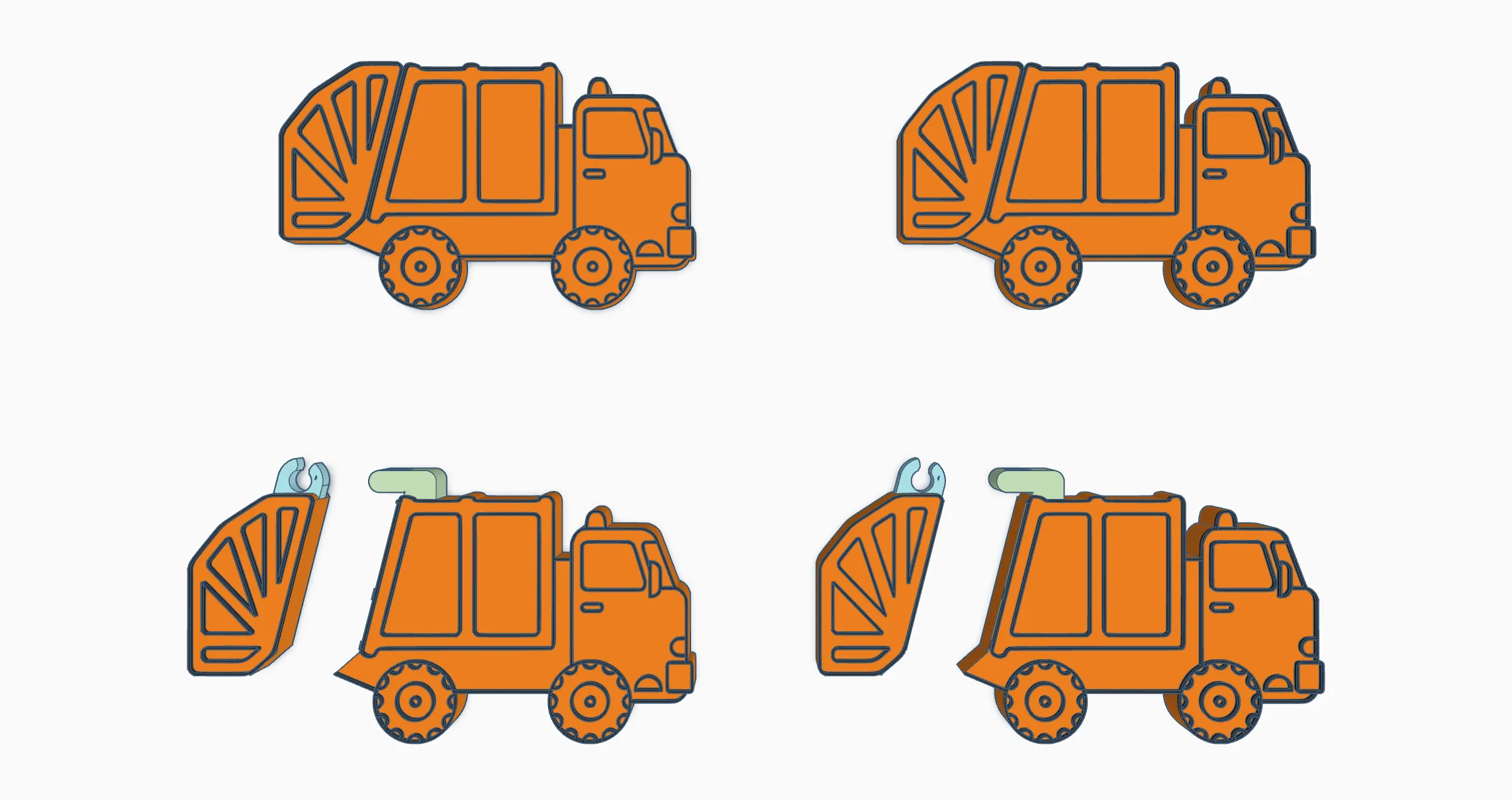 3D-Printed Play Shapes: Bin Lorry (Garbage Truck) | 3D-Modelle ...