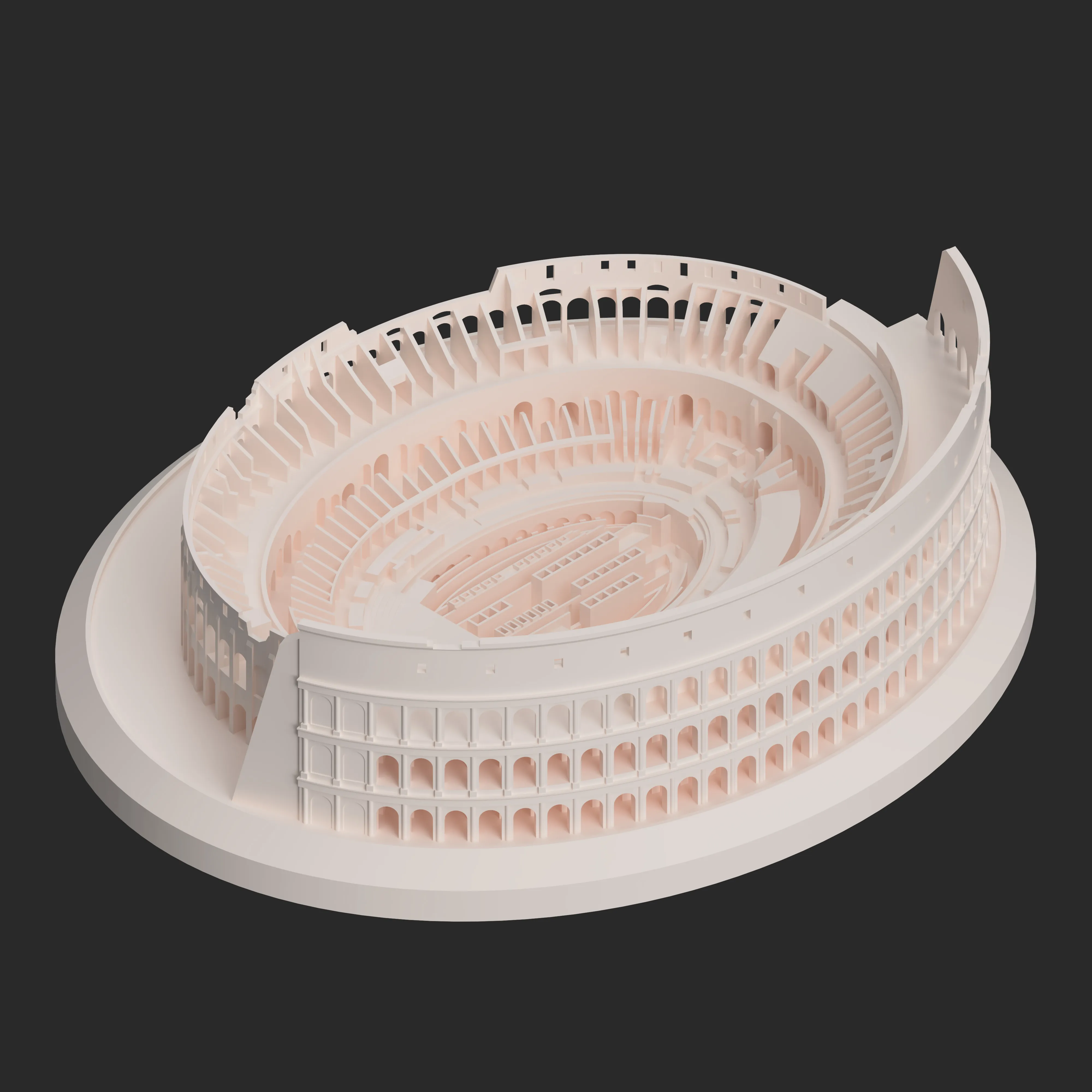 Sculptures & Artworks STL Download - Colosseum 3Dby Michele Frusi