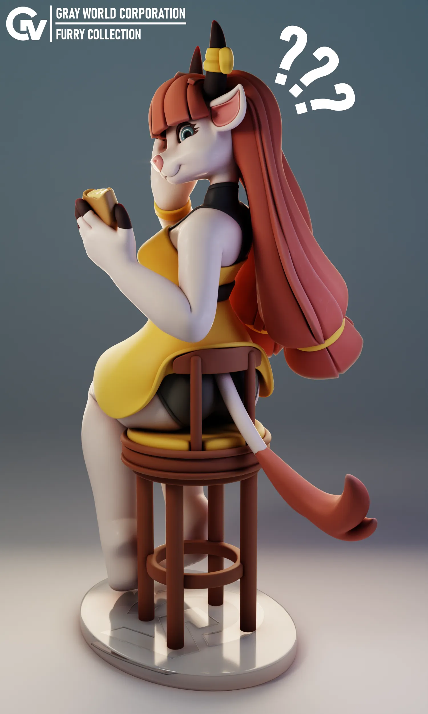 Characters & Creatures STL Download - Furry Cow 2 | Furryby Gray World ...