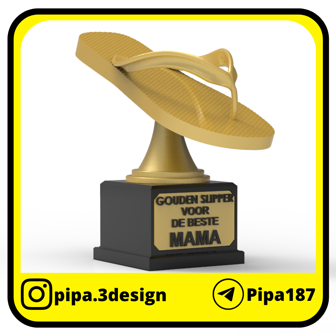 Gold flip flop award ideal to give as a gift on Mother's Day. Very fun ...