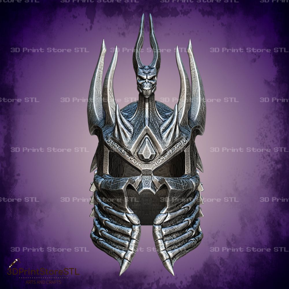 Lich King Helmet Cosplay World Of Warcraft - STL File | 3D models ...