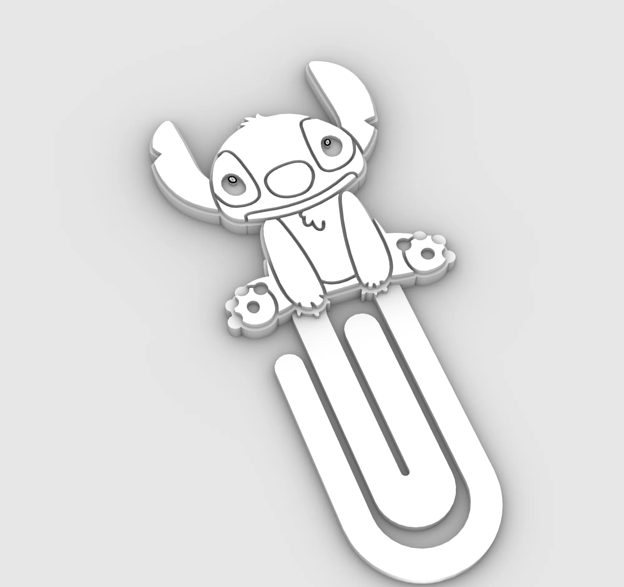 Stationery & Learning Tools STL Download - cute Stitch sitting- Paper ...