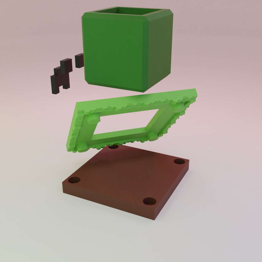 Minecraft Creeper Flower Pot | 3D models download | Creality Cloud