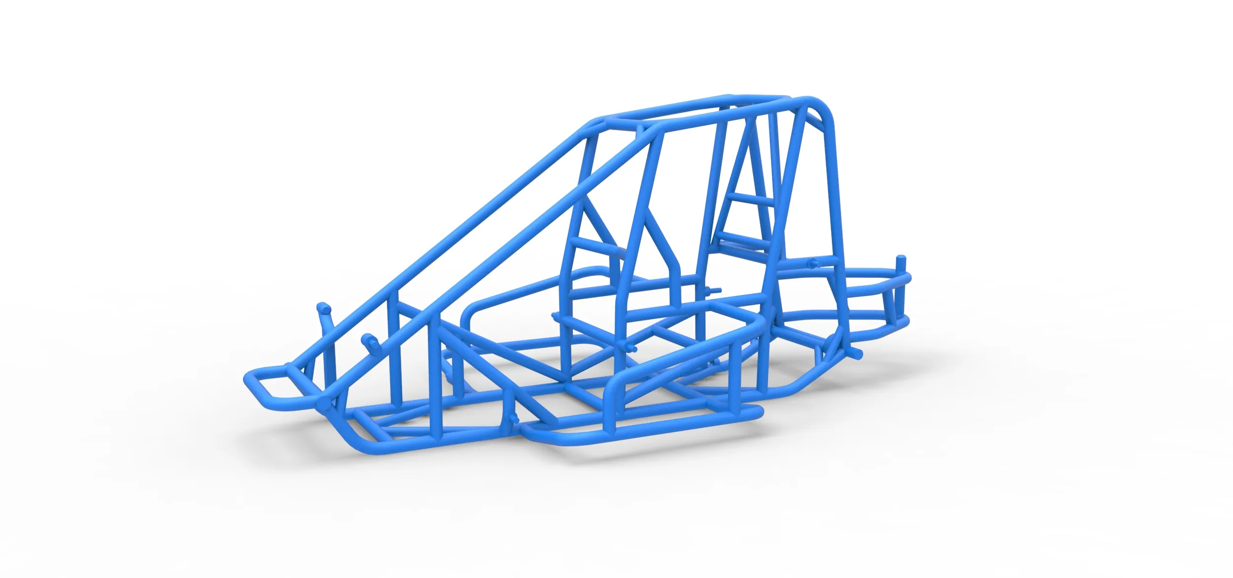 Vehicles & Machinery STL Download - Frame of Midget car Scale 1:25by ...