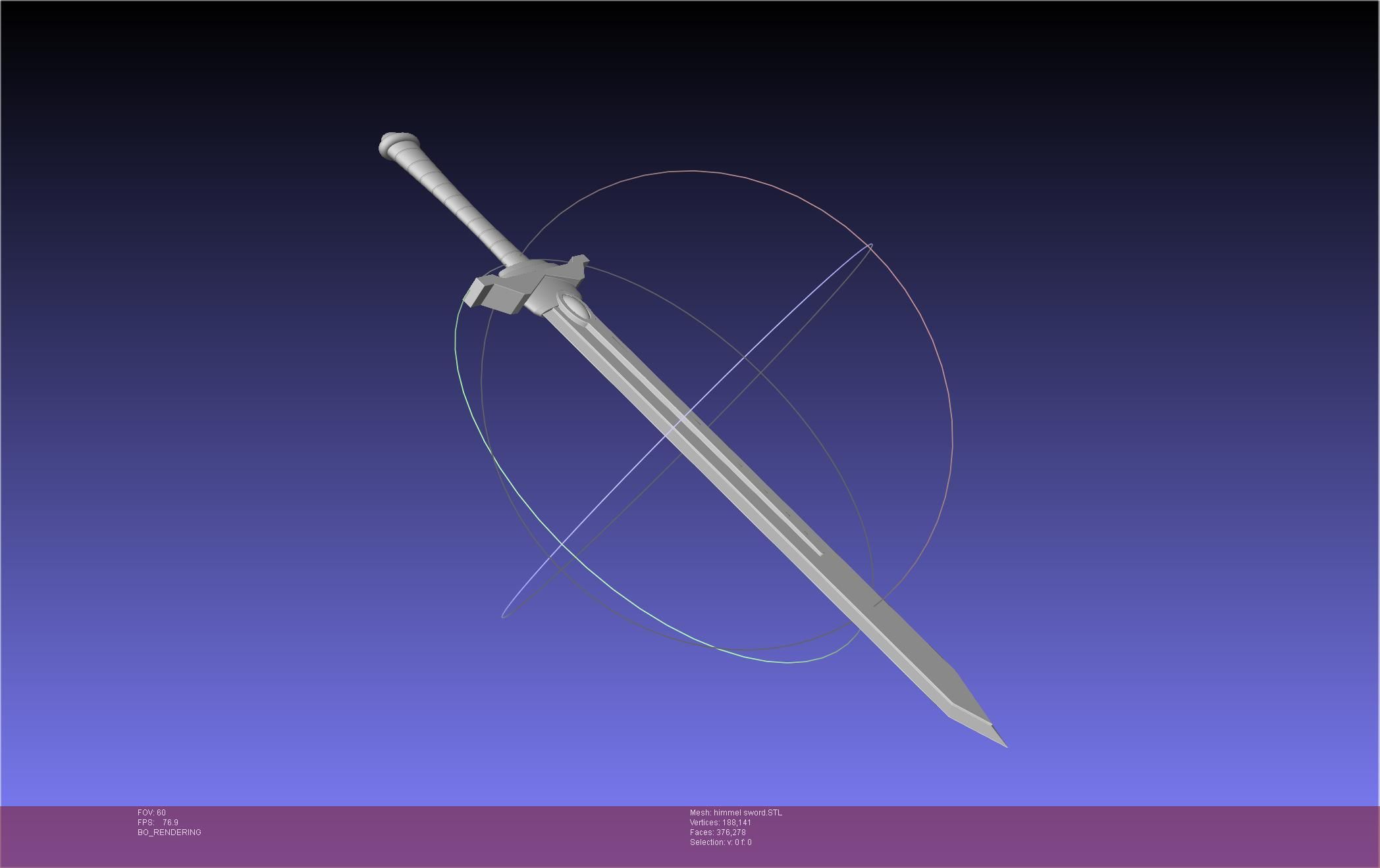 Frieren Himmel Hero Sword Printable Assembly | 3D models download ...