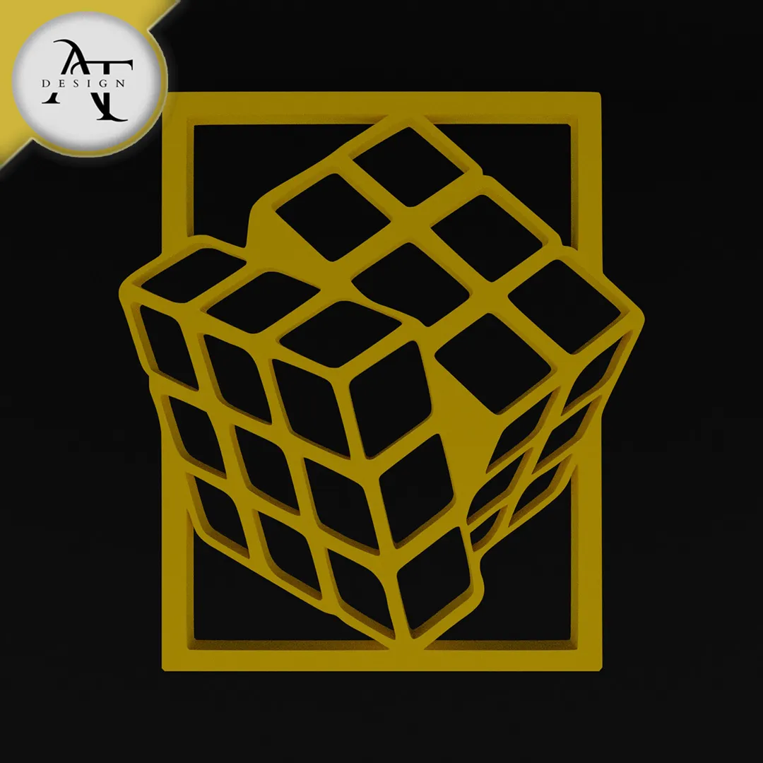 Home Decorations & Ornaments STL Download - Rubik's Cube - Silhouette ...