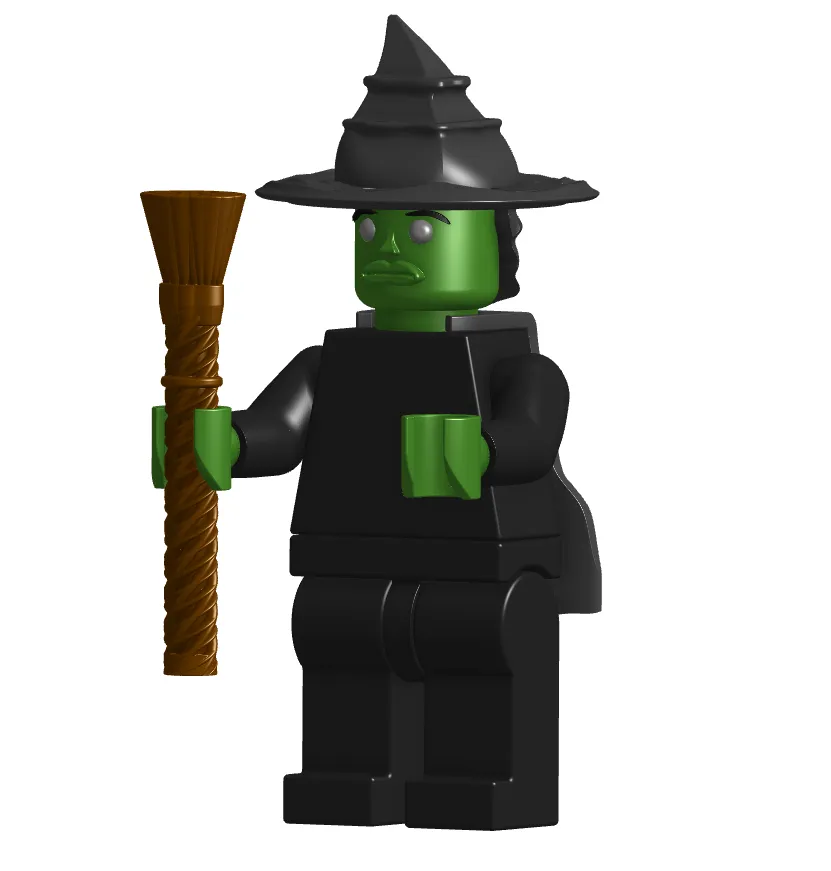 Characters & Creatures STL Download - Wicked Witch Minifigure Block ...